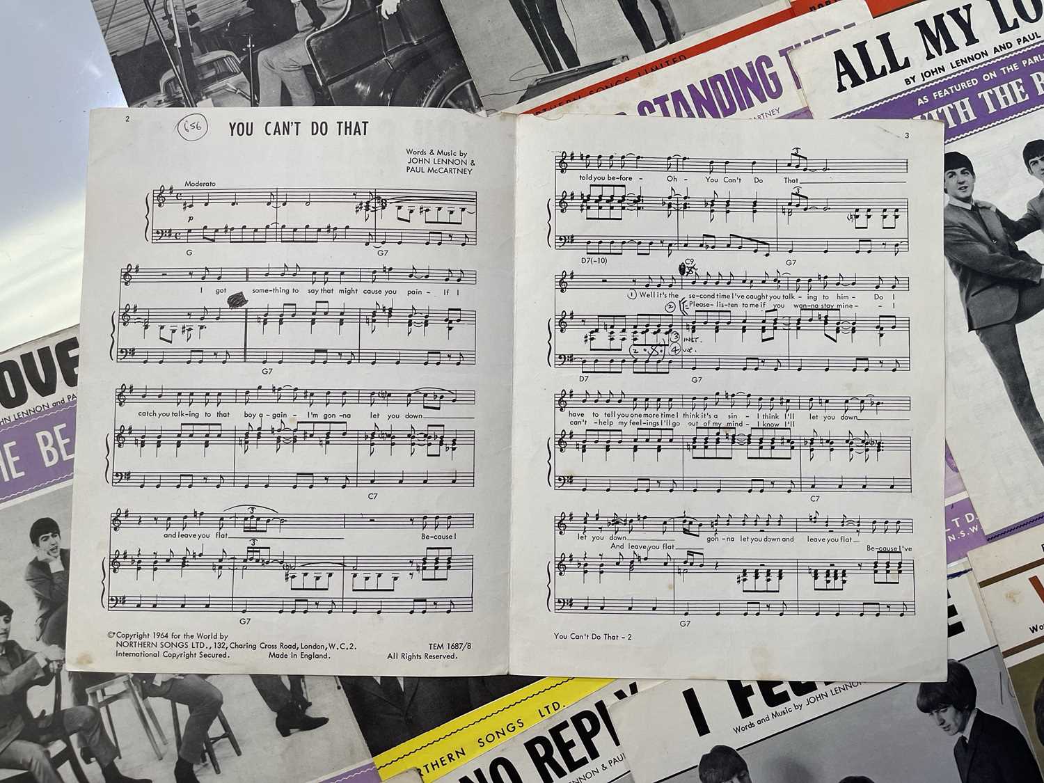 Lot 376 - THE BEATLES - SHEET MUSIC COLLECTION,