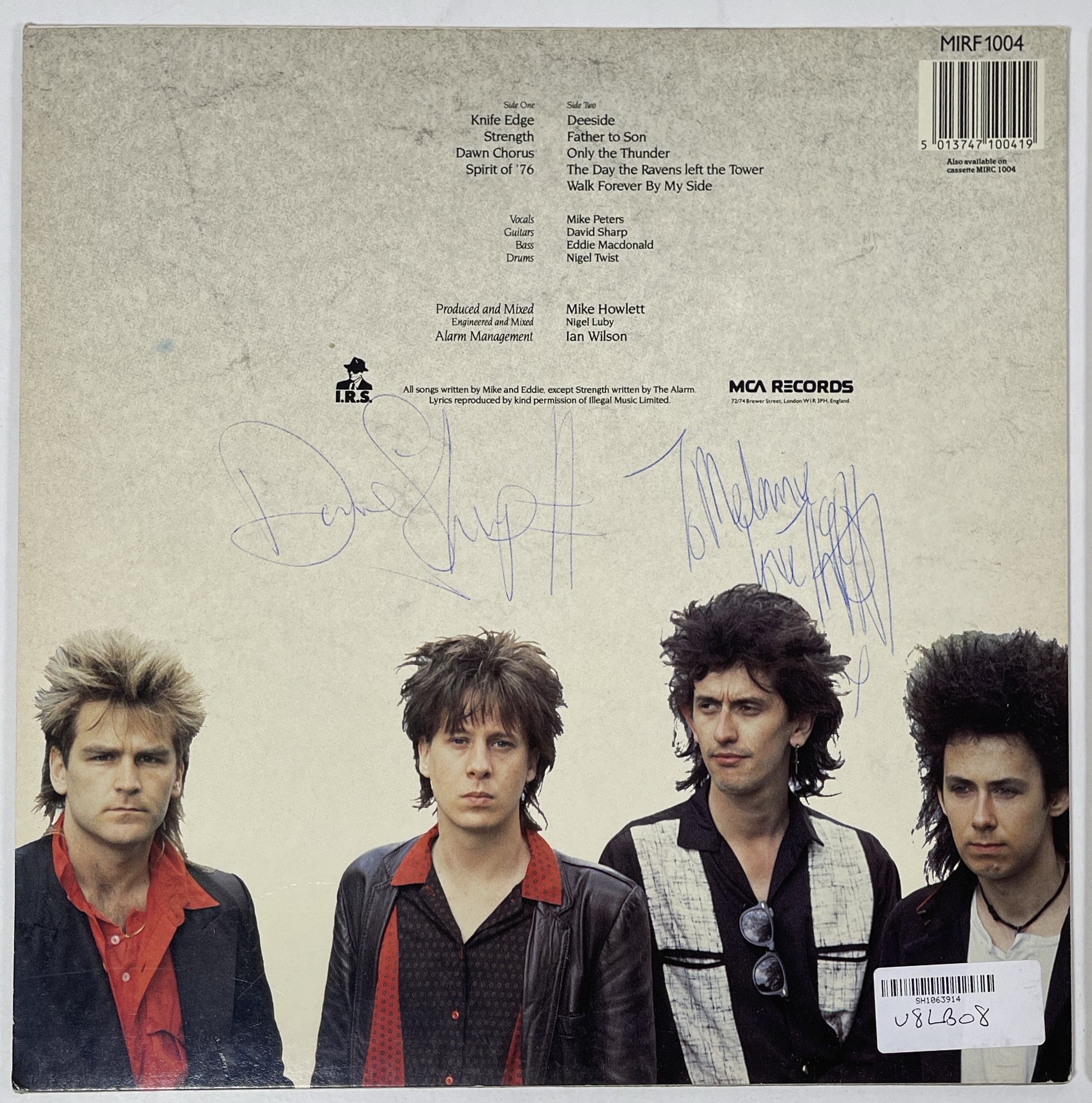 Lot 310 - THE ALARM - SIGNED LPS.