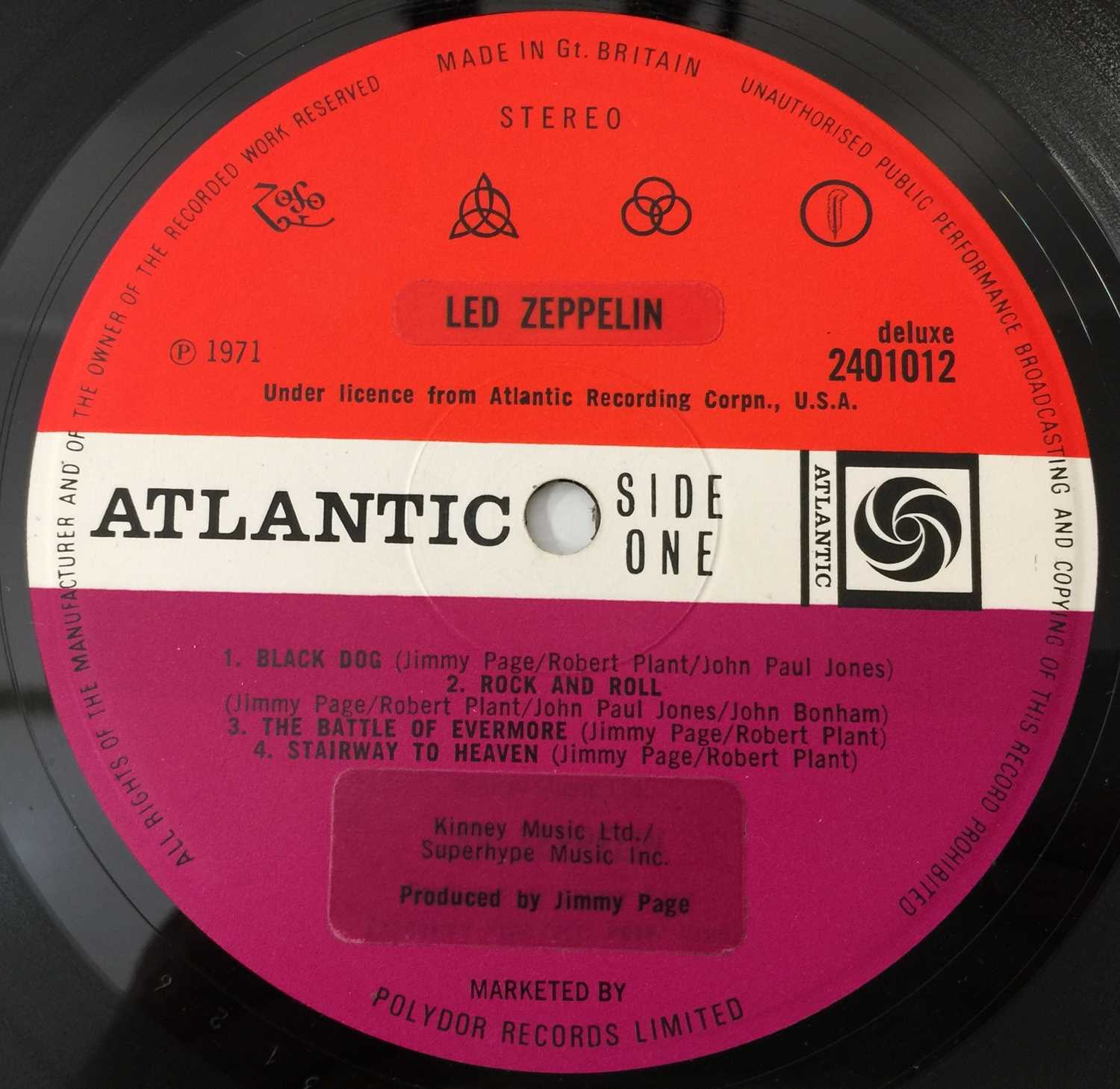 Lot 991 - LED ZEPPELIN - 'IV' & PRESENCE LPs (ORIGINAL