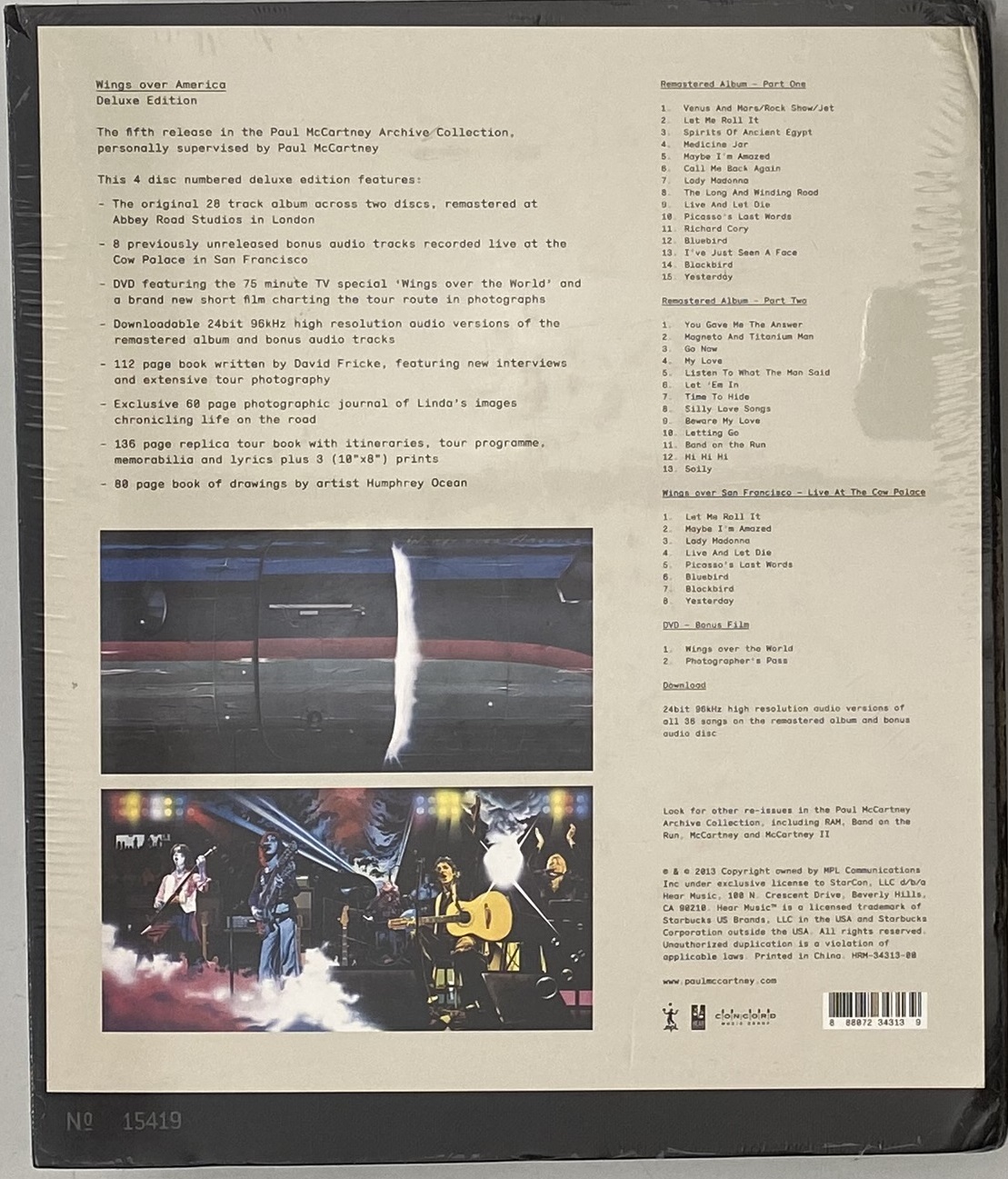 Lot 234 - WINGS - WINGS OVER AMERICA - DELUXE 2013