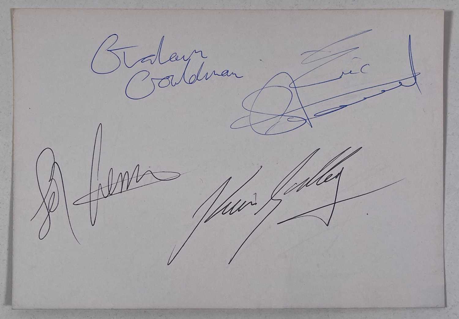 Lot 489 - 10CC - HANDWRITTEN SET LIST - SIGNED