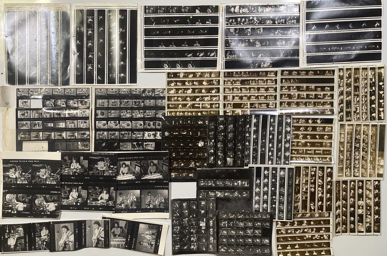 Lot 492 - 10CC - A LARGE COLLECTION OF CONTACT SHEETS