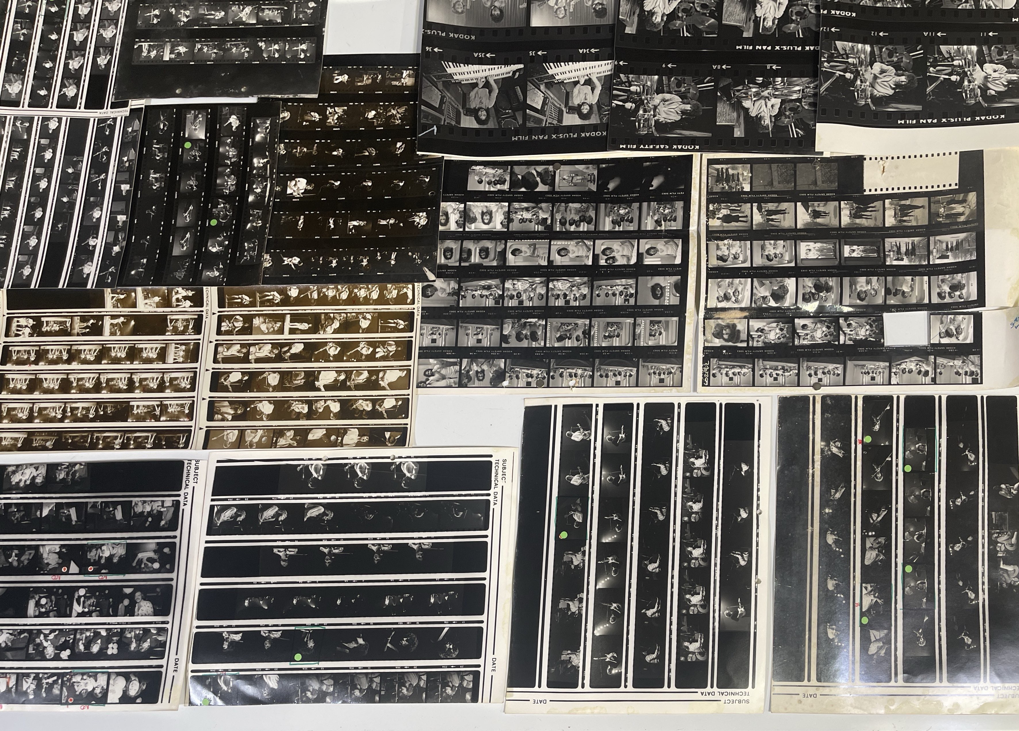 Lot 492 - 10CC - A LARGE COLLECTION OF CONTACT SHEETS