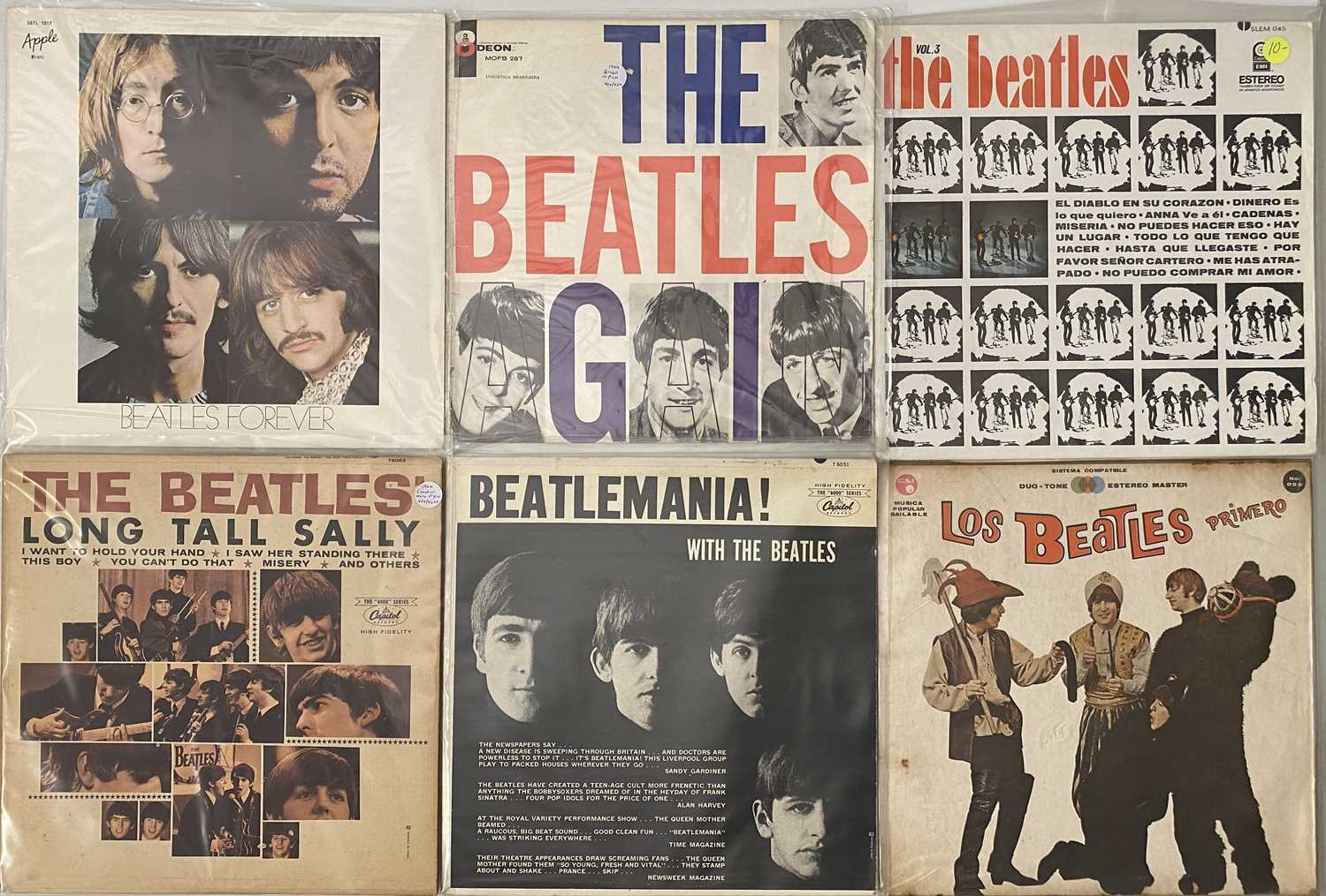 Lot 1023 - THE BEATLES - OVERSEAS PRESSING RARITY LPs