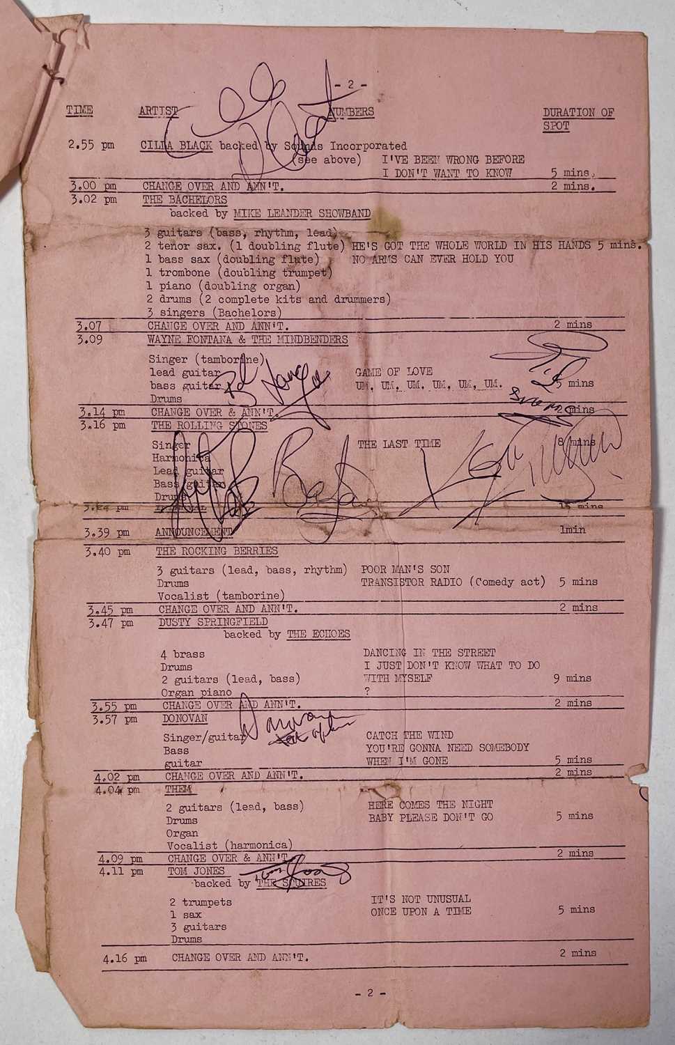 Lot 391 - THE ROLLING STONES / DONOVAN / CILLA AND