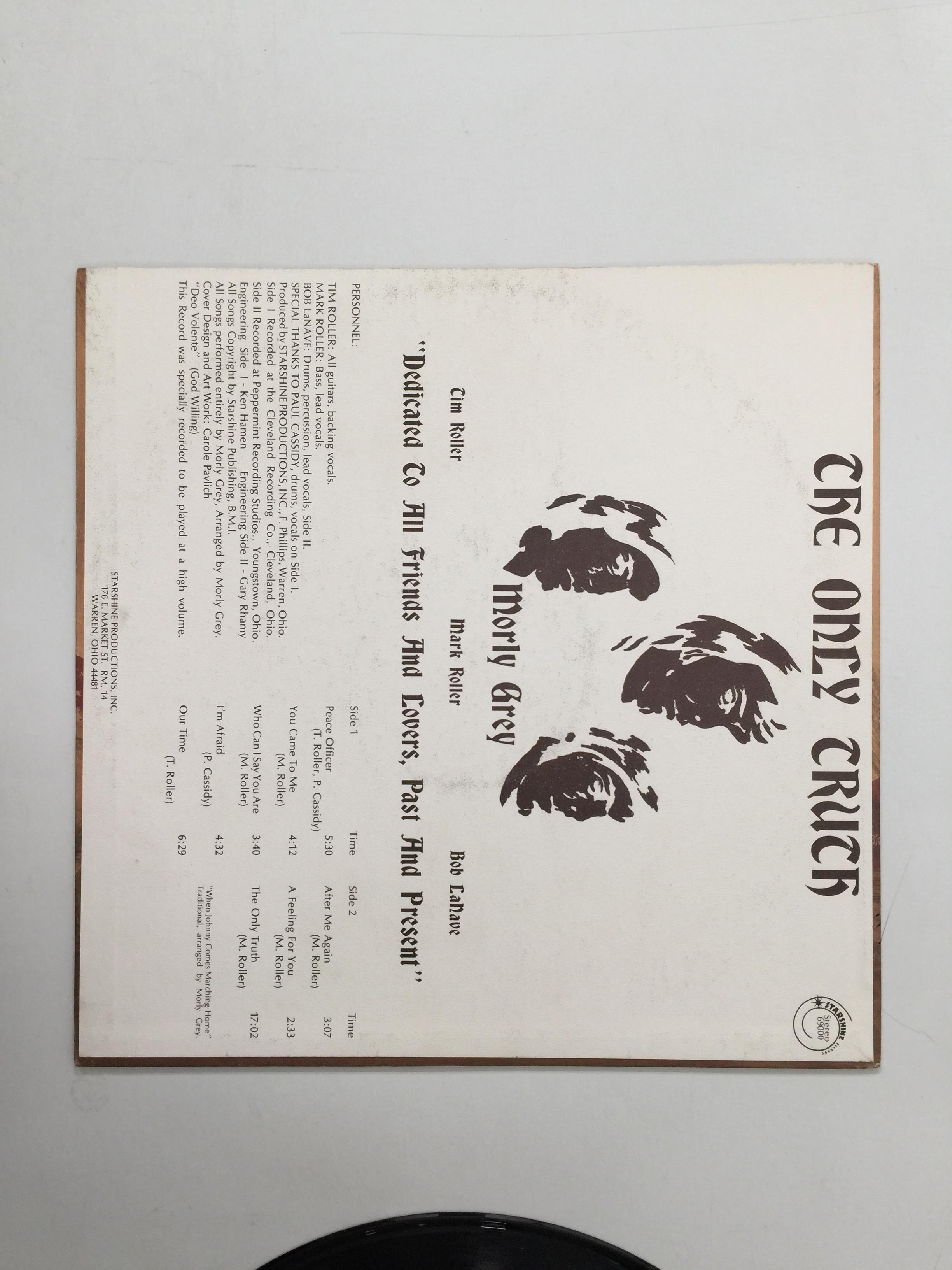 Lot 8 - MORLY GREY - THE ONLY TRUTH LP (CANADIAN