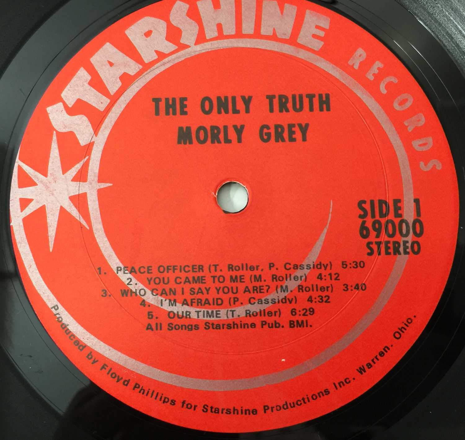 Lot 8 - MORLY GREY - THE ONLY TRUTH LP (CANADIAN