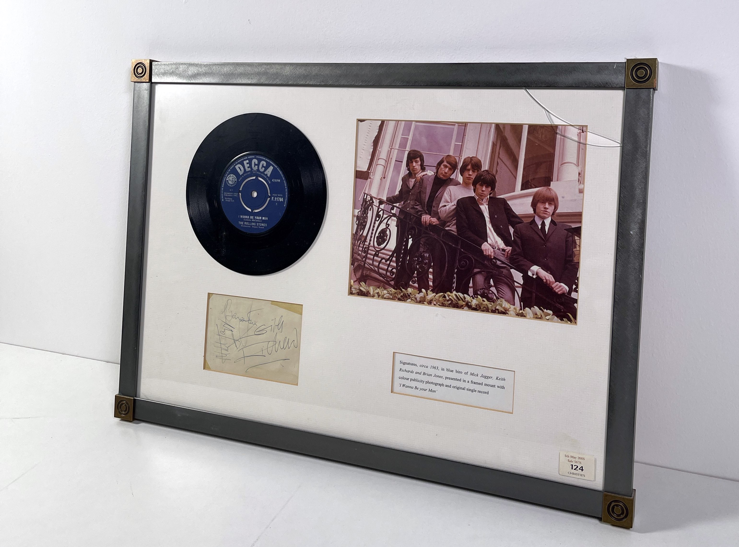 Lot 393 - THE ROLLING STONES - AUTOGRAPH SET.