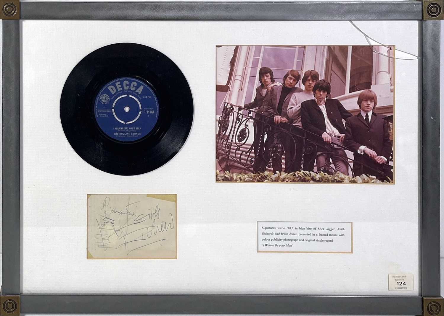 Lot 393 - THE ROLLING STONES - AUTOGRAPH SET.