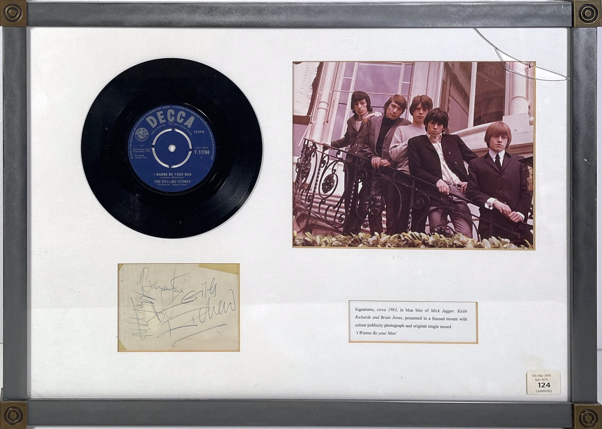 Lot 393 - THE ROLLING STONES - AUTOGRAPH SET.