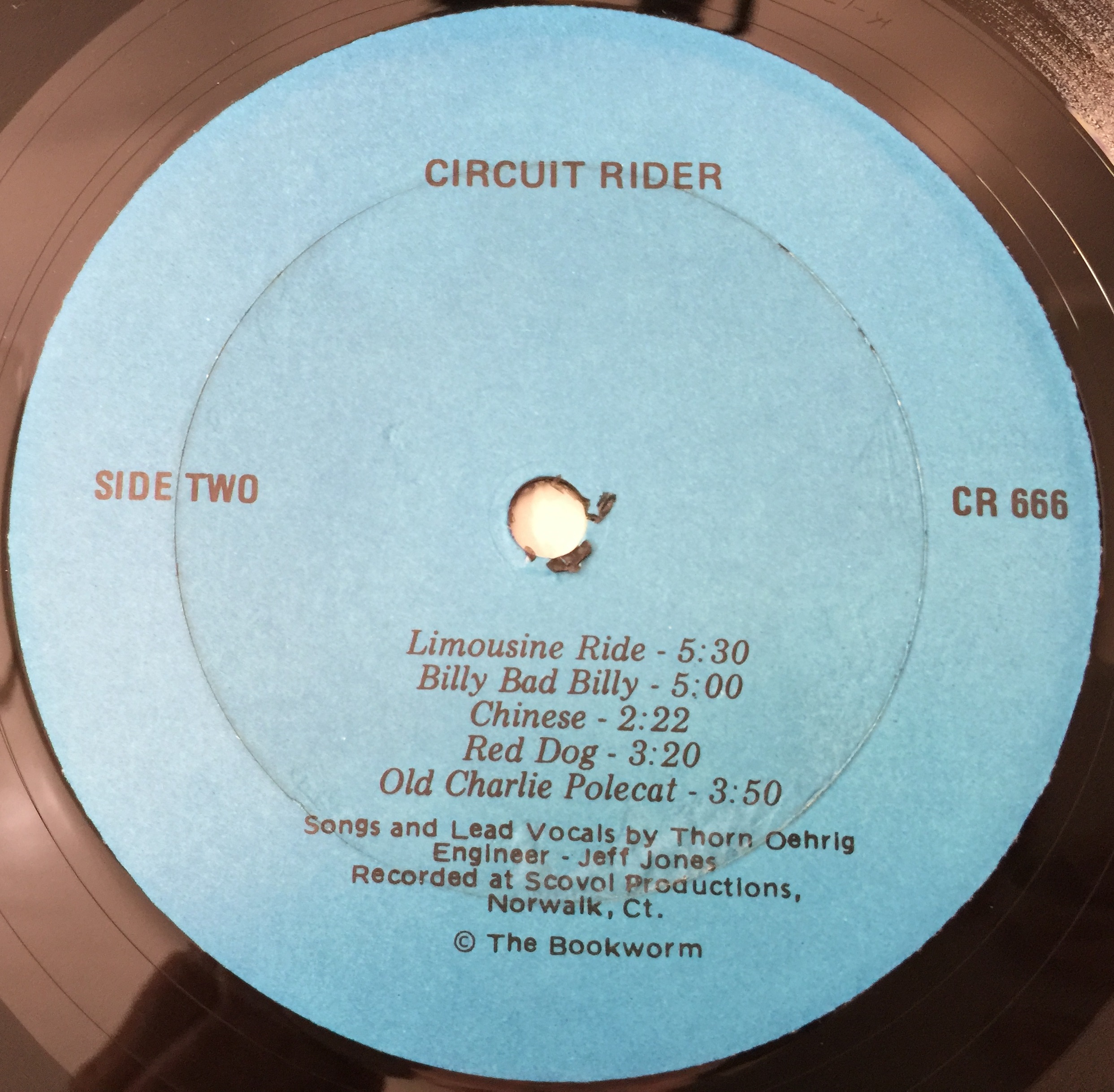 Lot 14 - CIRCUIT RIDER - S/T LP (SELF-RELEASED - CR