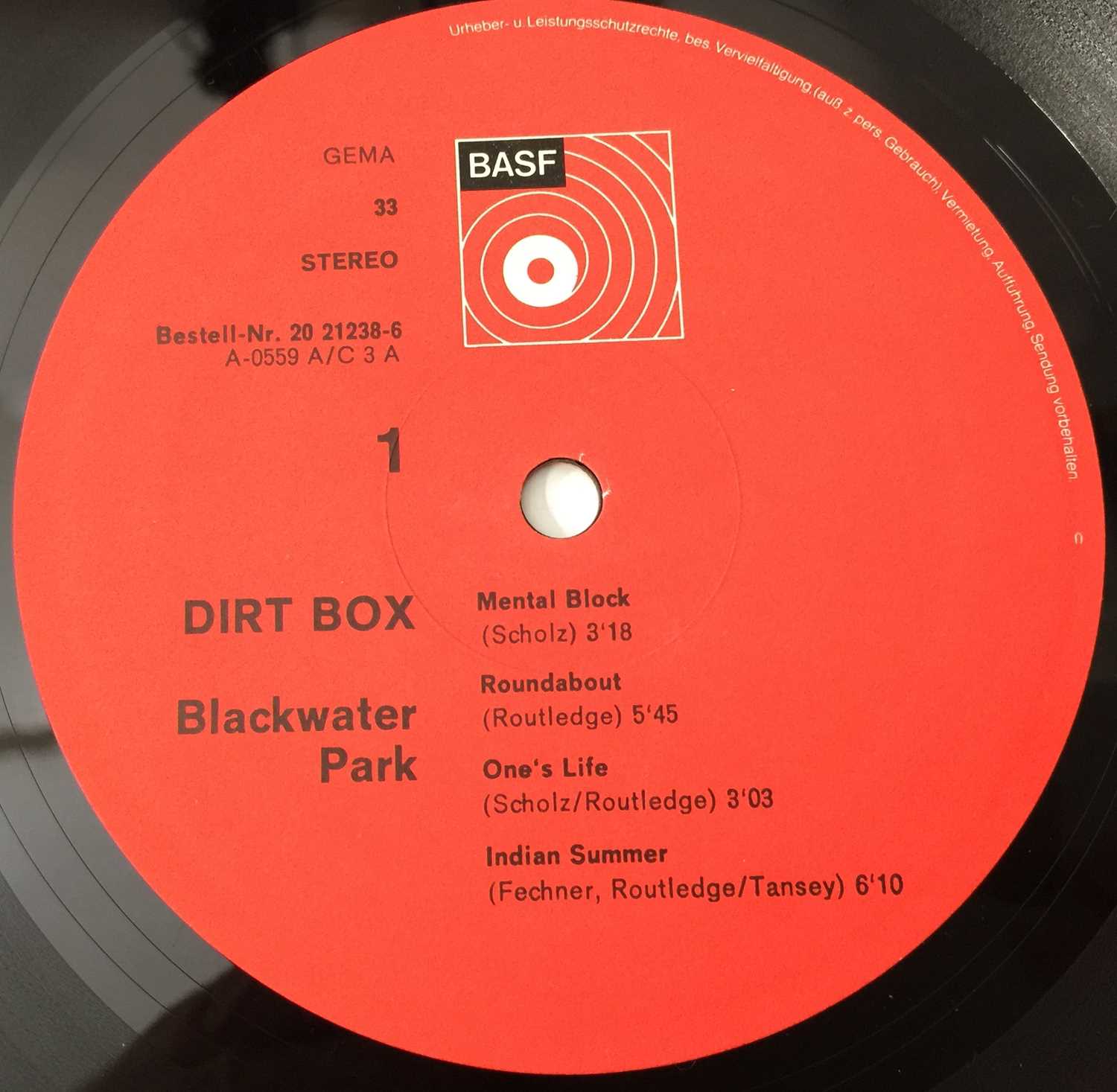 Lot 16 - BLACKWATER PARK - DIRT BOX LP (GERMAN HEAVY