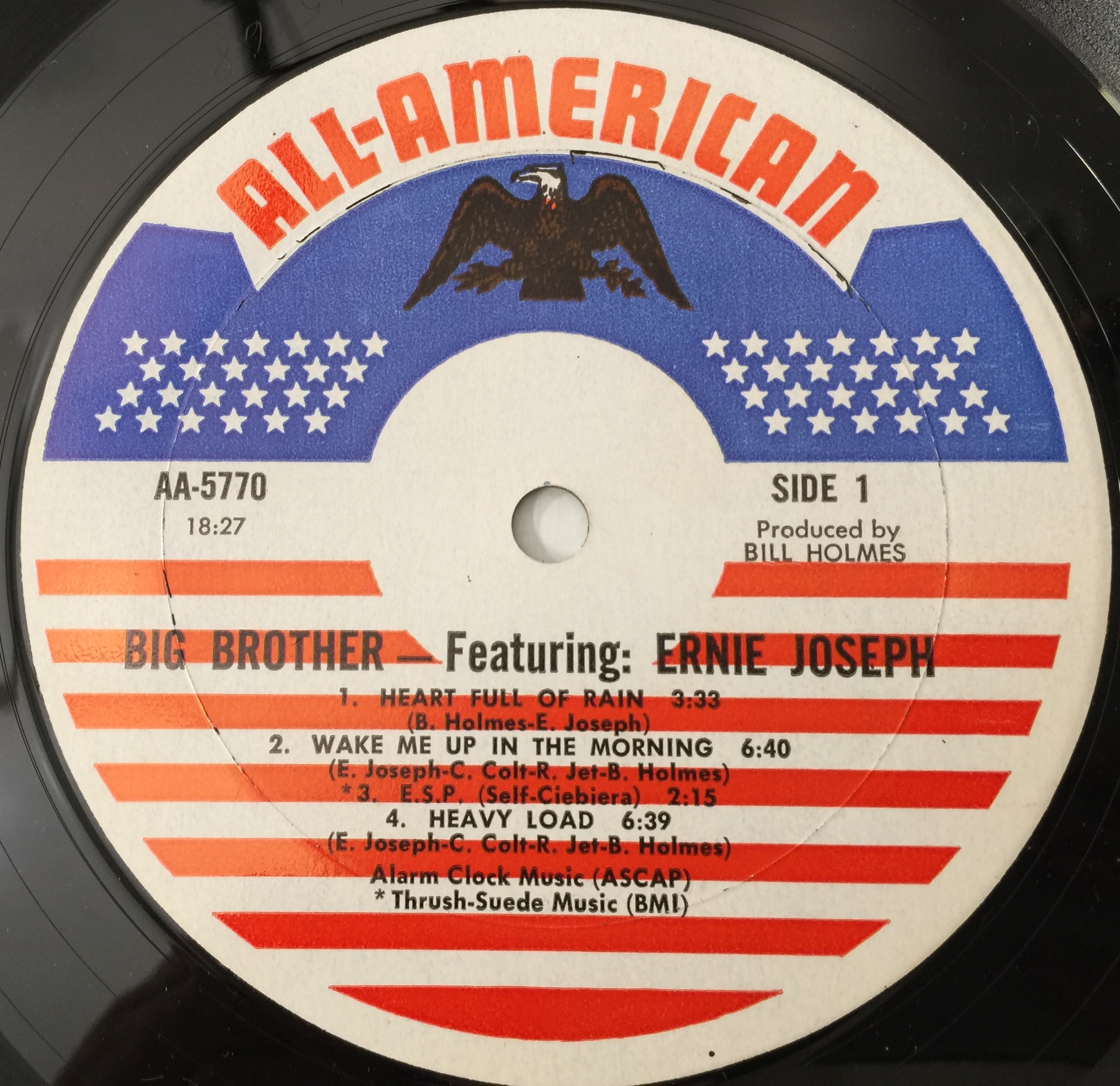Lot 17 - BIG BROTHER FEAT ERNIE JOSEPH - CONFUSION LP