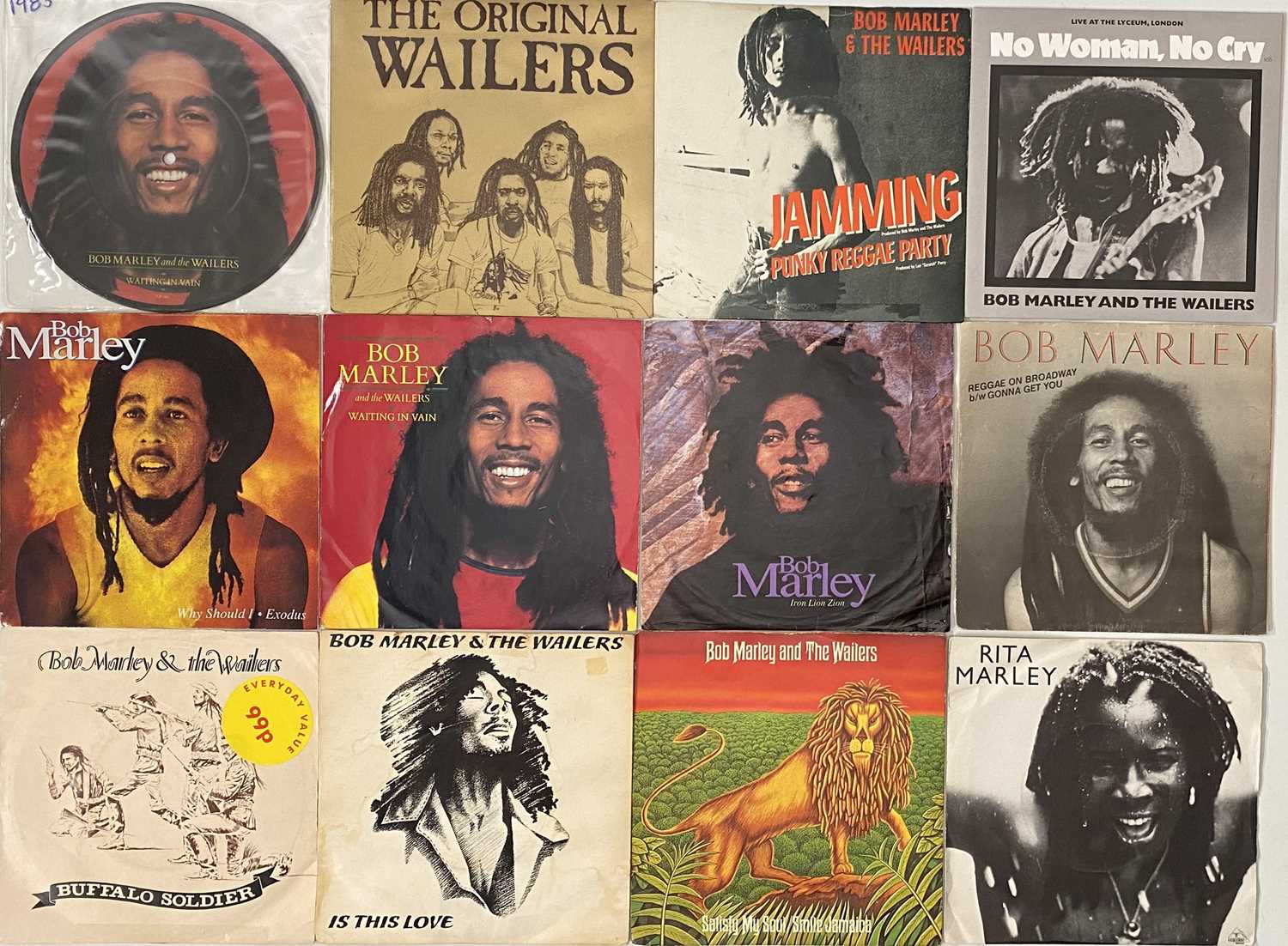 Lot 998 - BOB MARLEY & RELATED - 7" COLLECTION