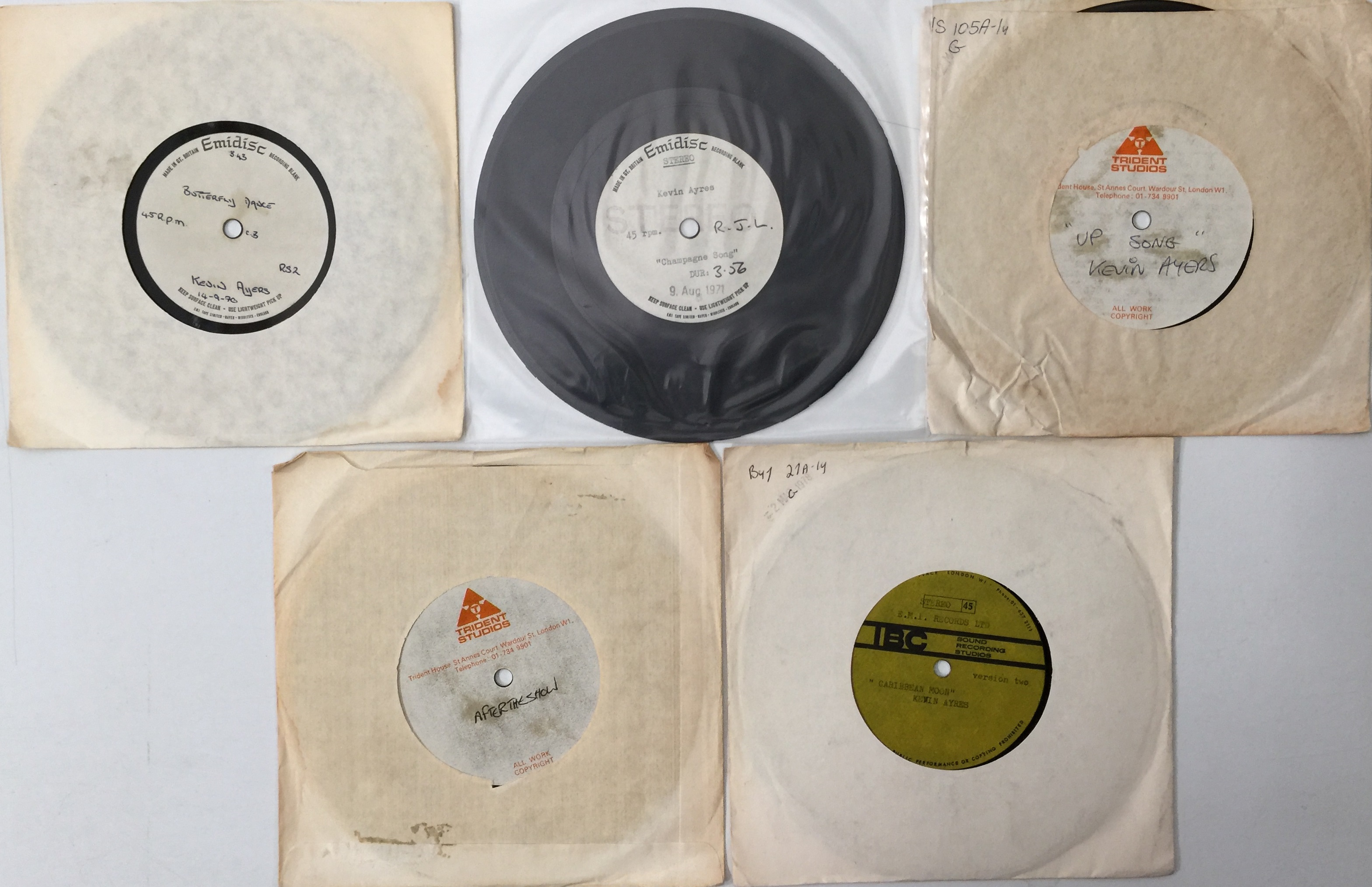 Lot 51 - KEVIN AYRES - 7" ACETATES PACK