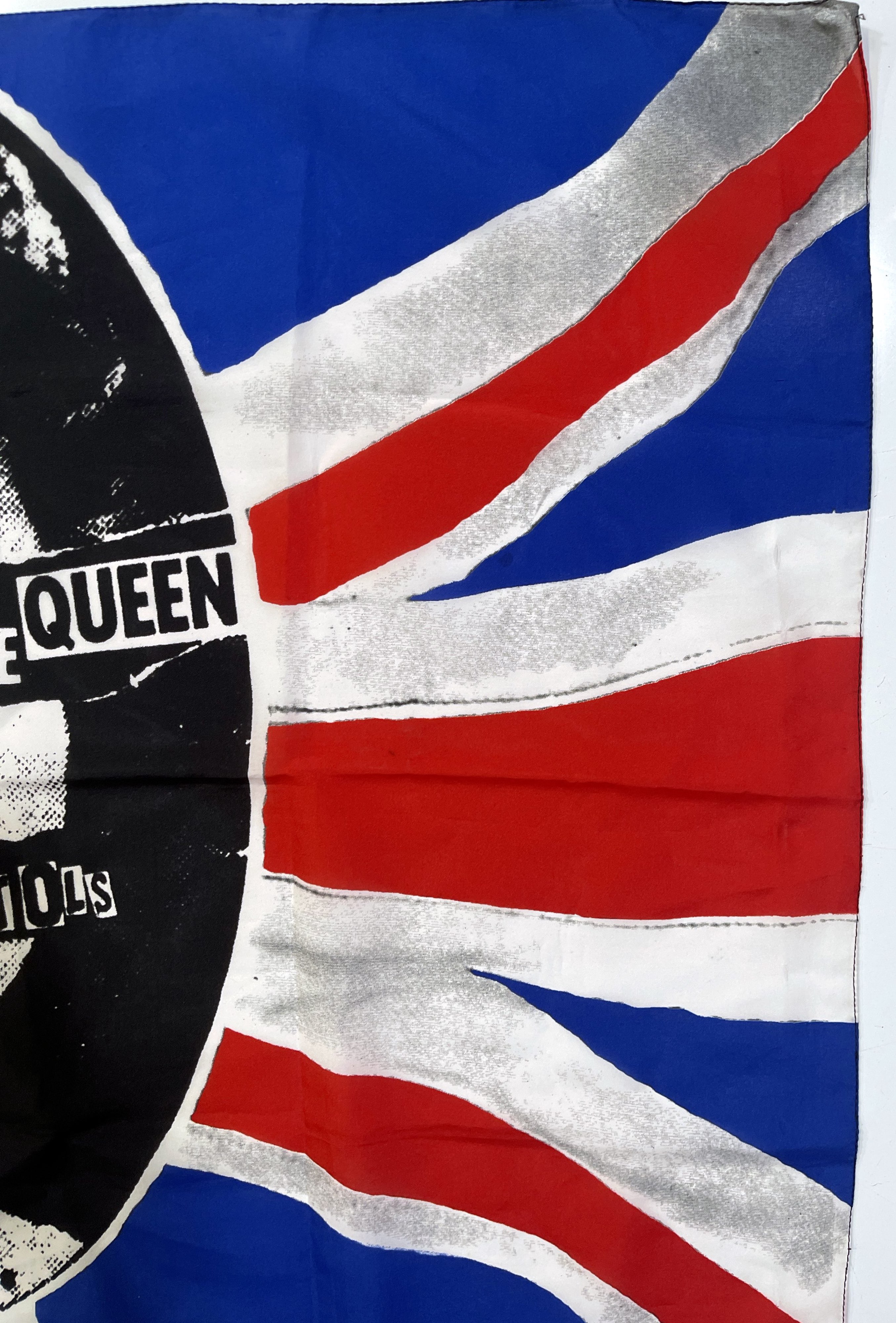 Lot 503 - THE SEX PISTOLS - A GOD SAVE THE QUEEN FLAG.