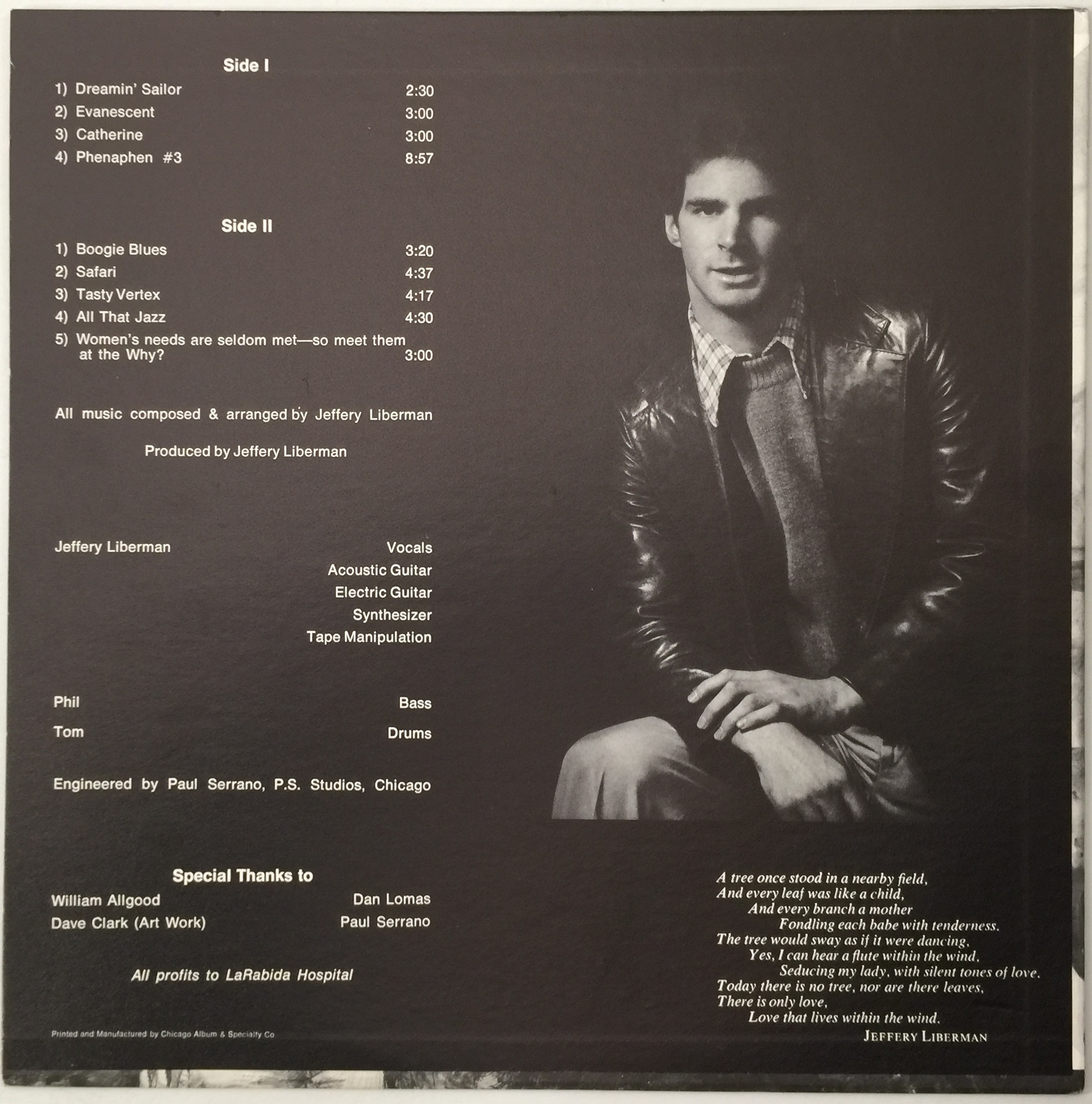 Lot 212 - JEFFERY LIBERMAN - JEFFERY LIBERMAN LP (OG