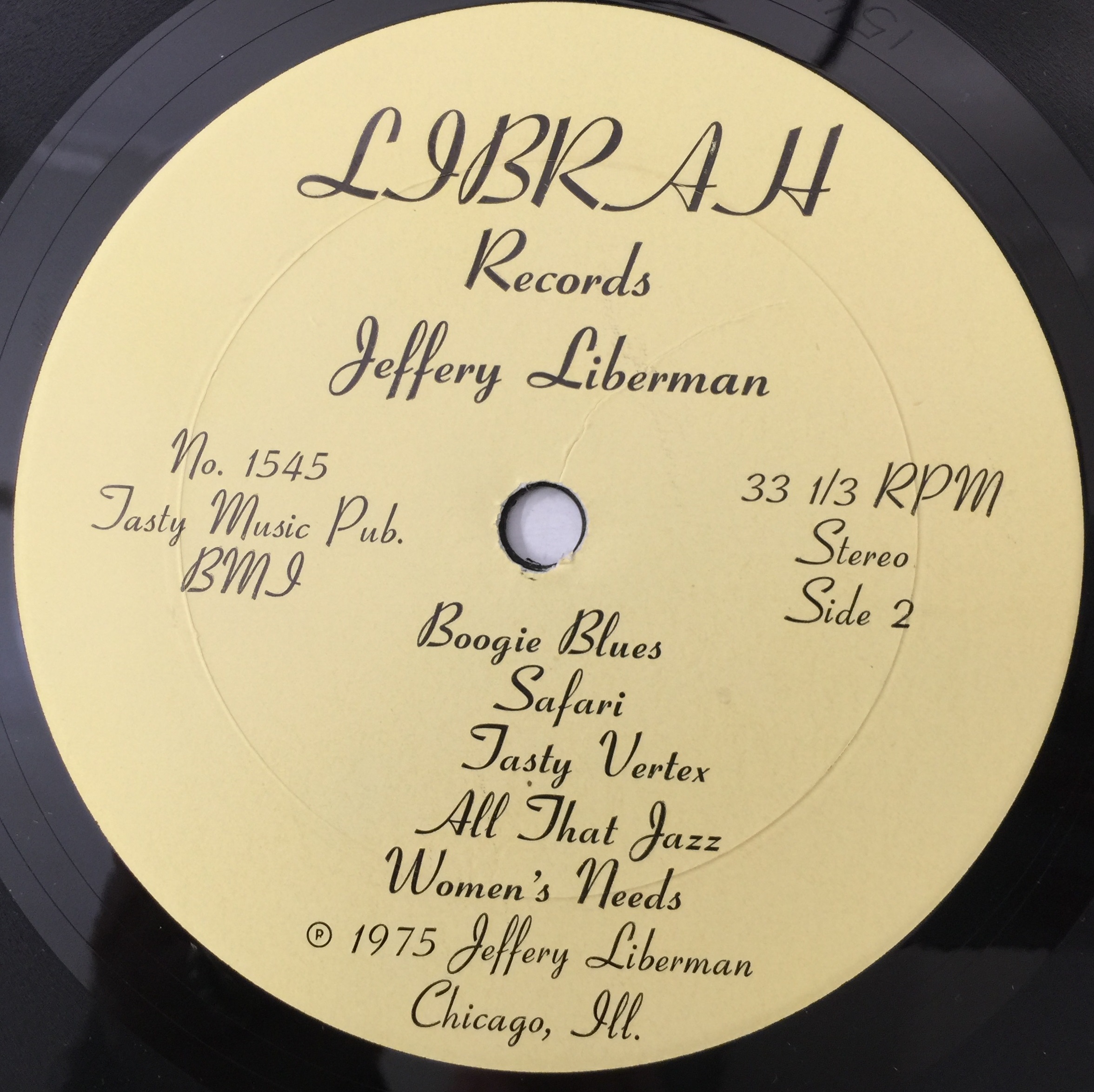 Lot 212 - JEFFERY LIBERMAN - JEFFERY LIBERMAN LP (OG