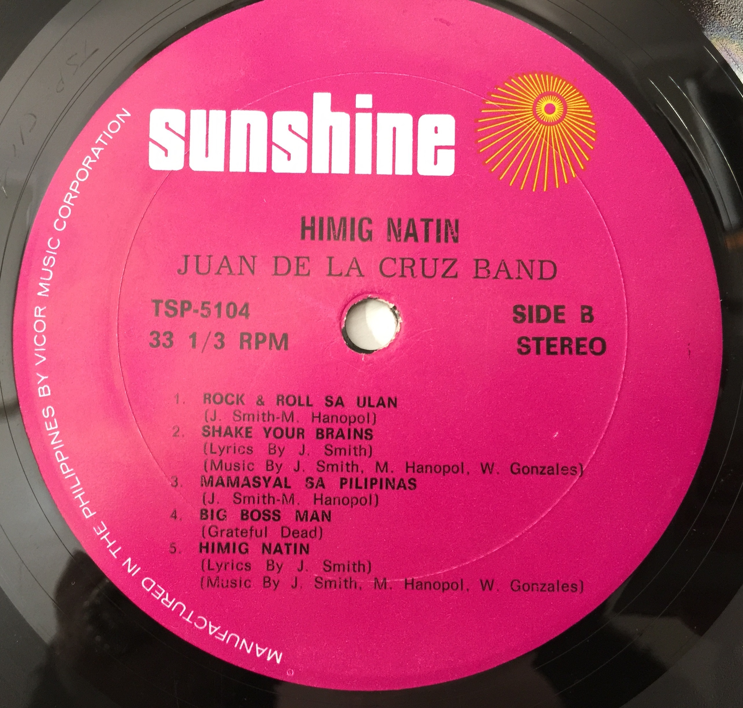Lot 192 - JUAN DE LA CRUZ - HIMIG NATIN LP (OG