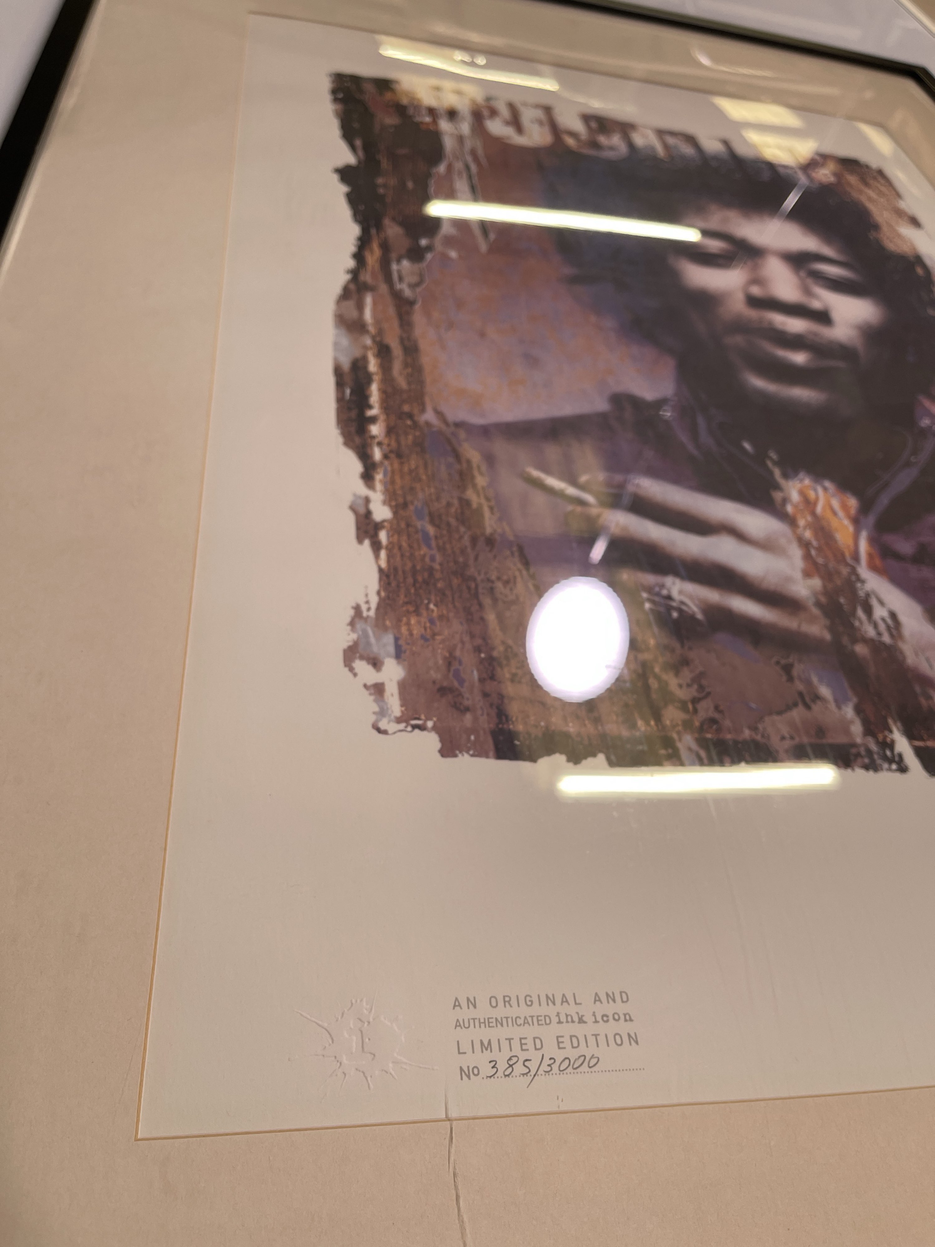 Lot 440 - JIMI HENDRIX - A SIGNED, LIMITED EDITION