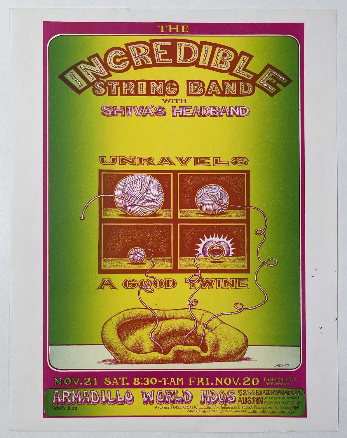 Lot 126 - INCREDIBLE STRING BAND - ARMADILLO WORLD HQ,