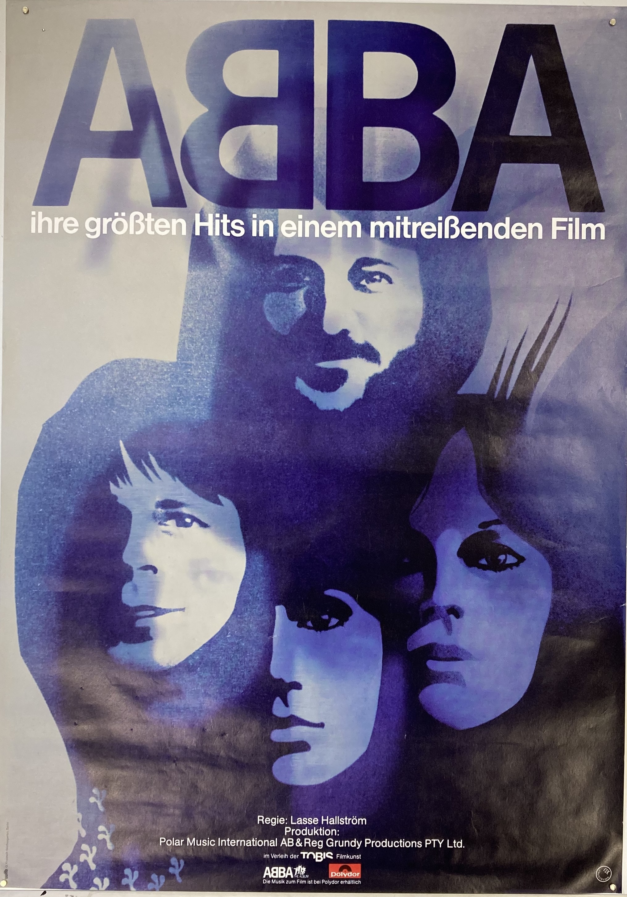 Lot 58 - ABBA 1976 POLYDOR RECORDS GERMAN PROMO POSTER