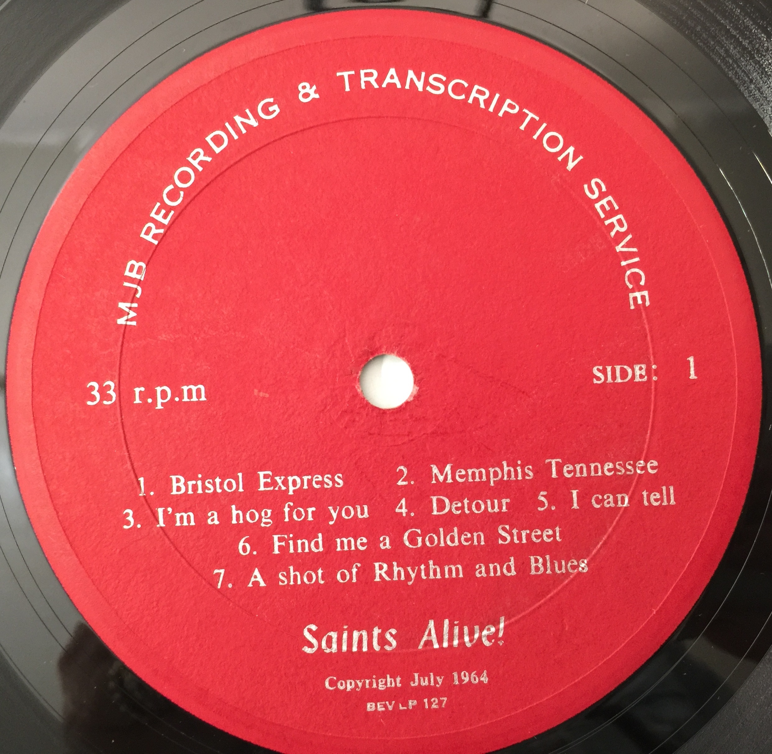 Lot 141 - THE SAINTS - SAINTS ALIVE! LP (ROCK N ROLL