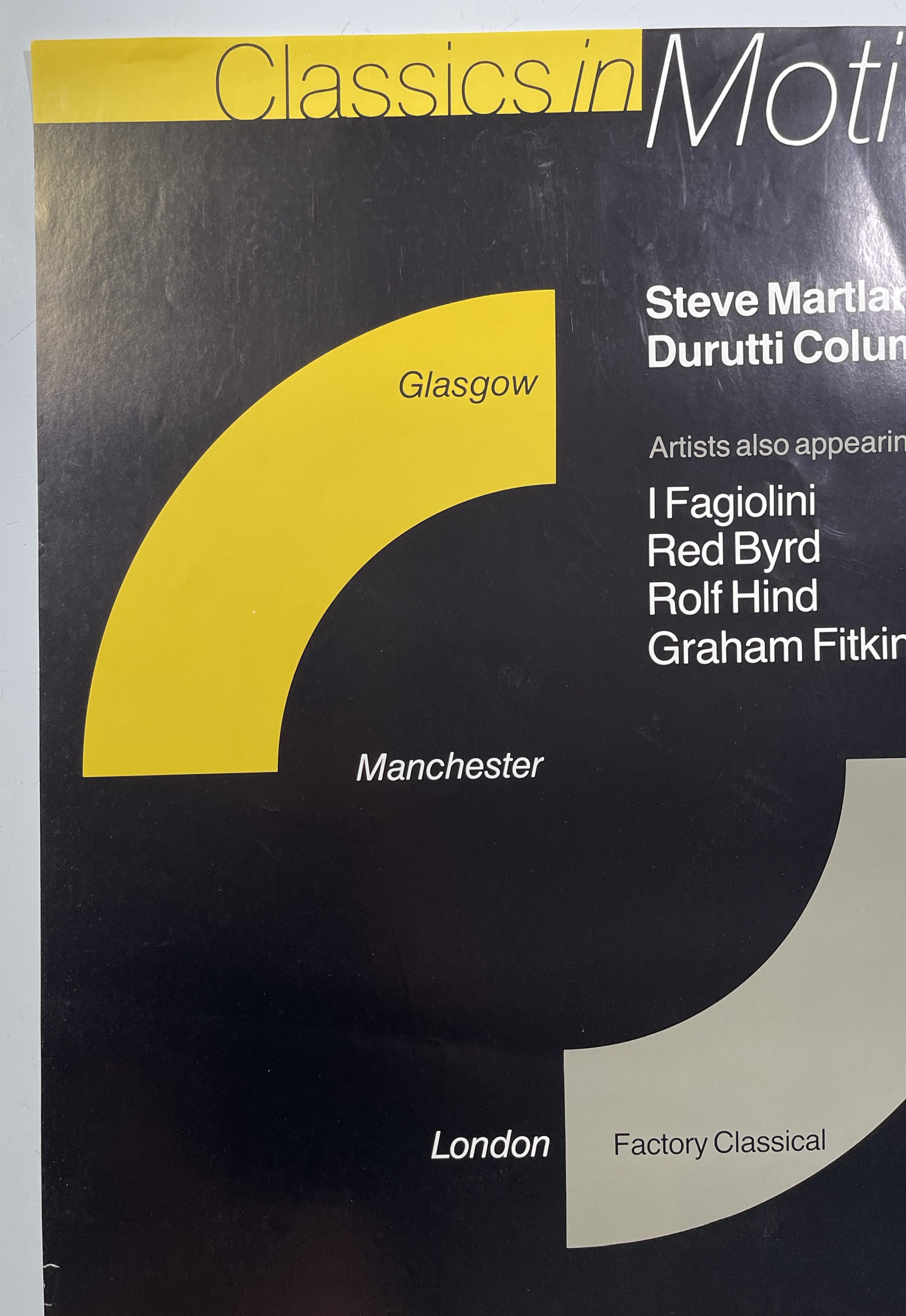 Lot 139 - HACIENDA - CLASSICS IN MOTION POSTER.