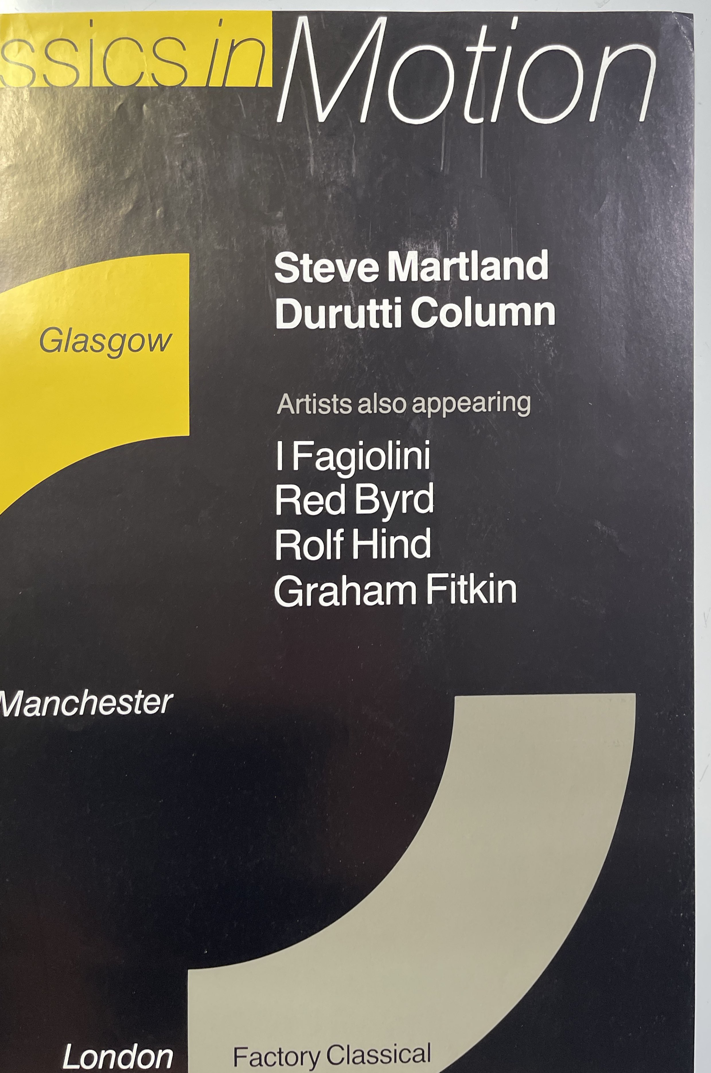 Lot 139 - HACIENDA - CLASSICS IN MOTION POSTER.