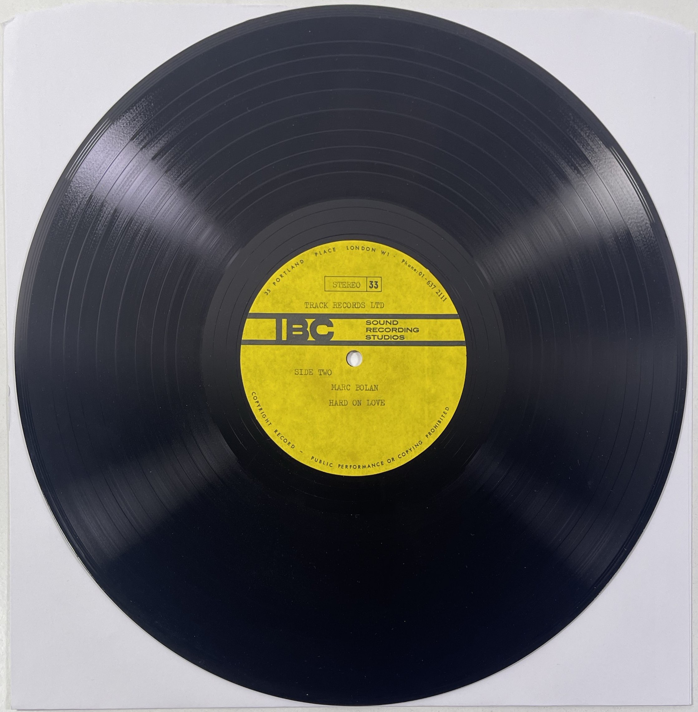 Lot 86 - MARC BOLAN - HARD ON LOVE LP - ORIGINAL UK