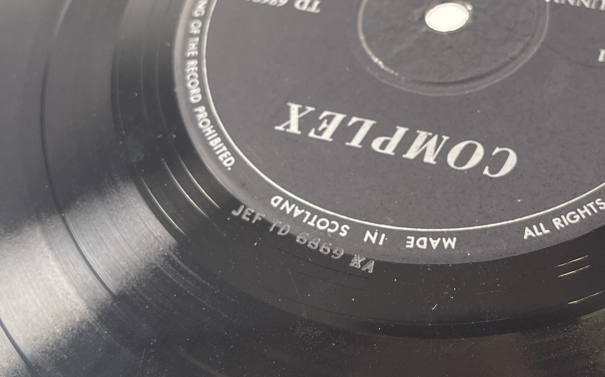 Lot 88 - COMPLEX - COMPLEX LP (ORIGINAL UK