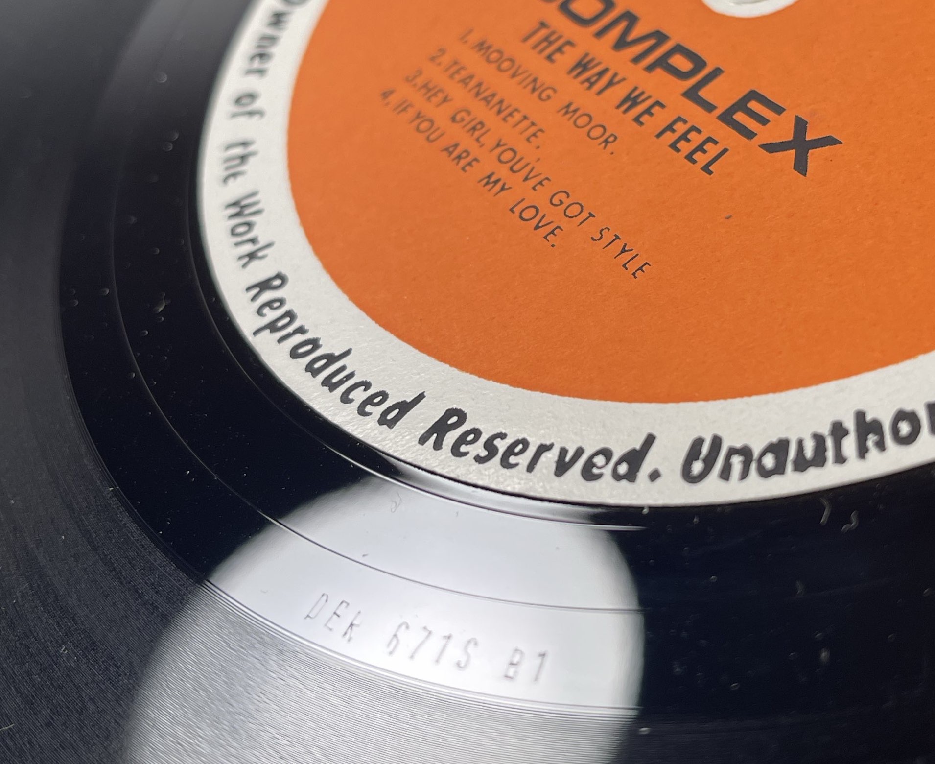 Lot 89 - COMPLEX - THE WAY WE FEEL LP (ORIGINAL UK