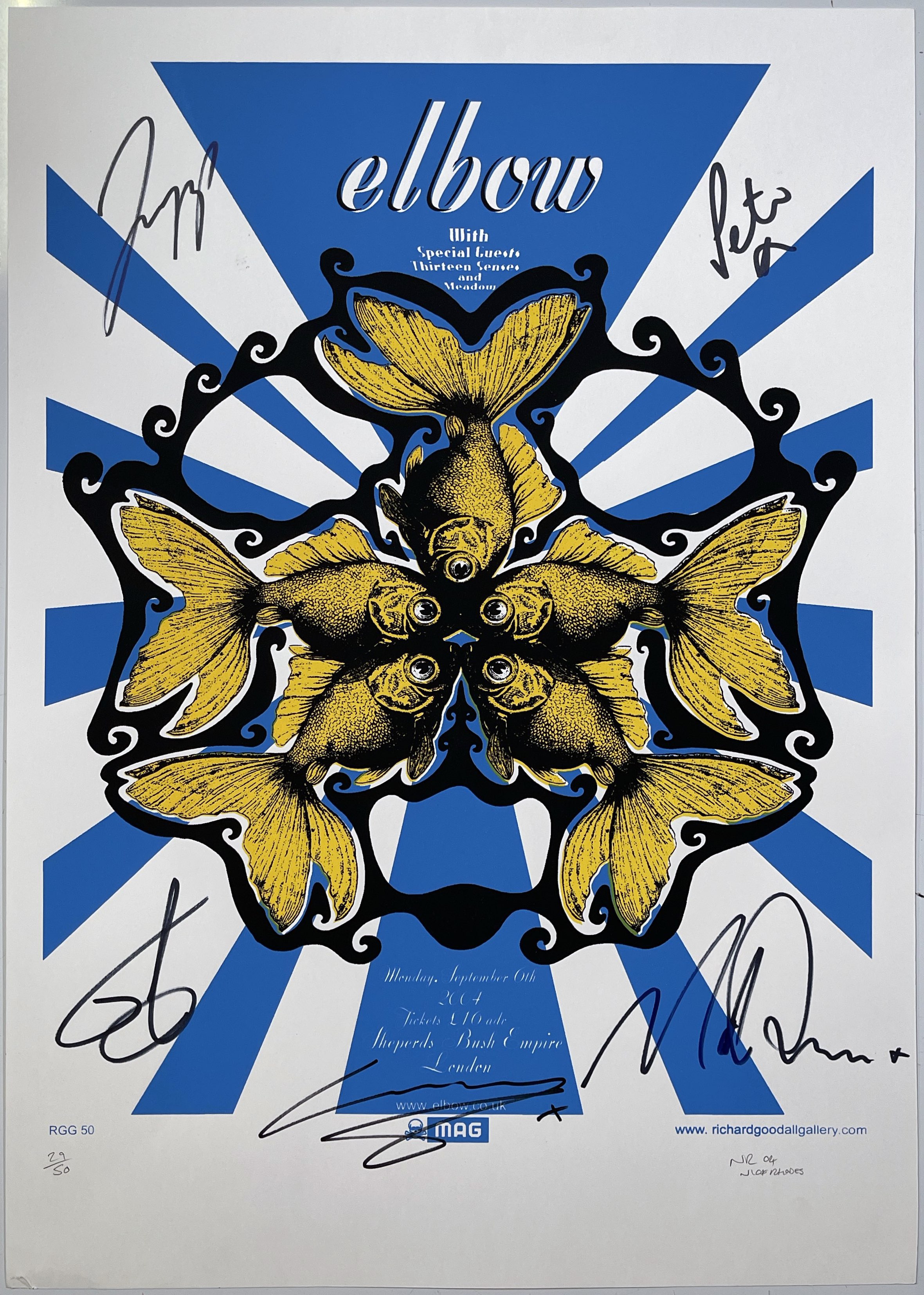 Lot 142 - ELBOW - SIGNED LIMITED EDITION LONDON