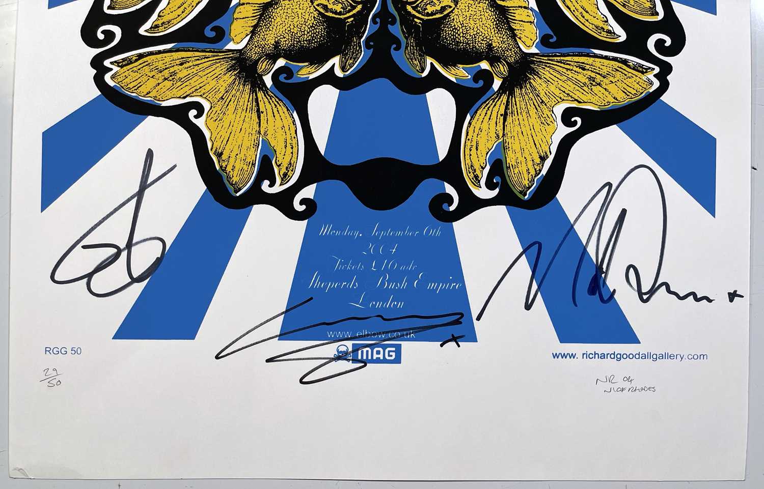 Lot 142 - ELBOW - SIGNED LIMITED EDITION LONDON