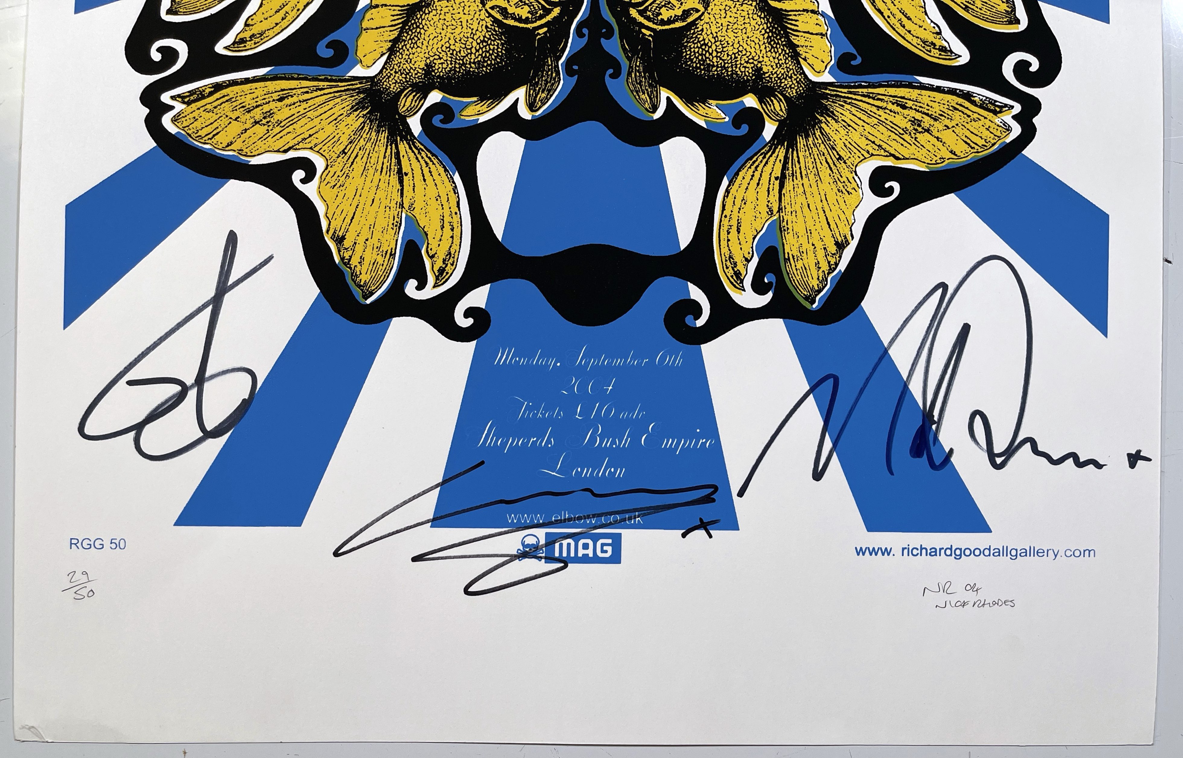 Lot 142 - ELBOW - SIGNED LIMITED EDITION LONDON