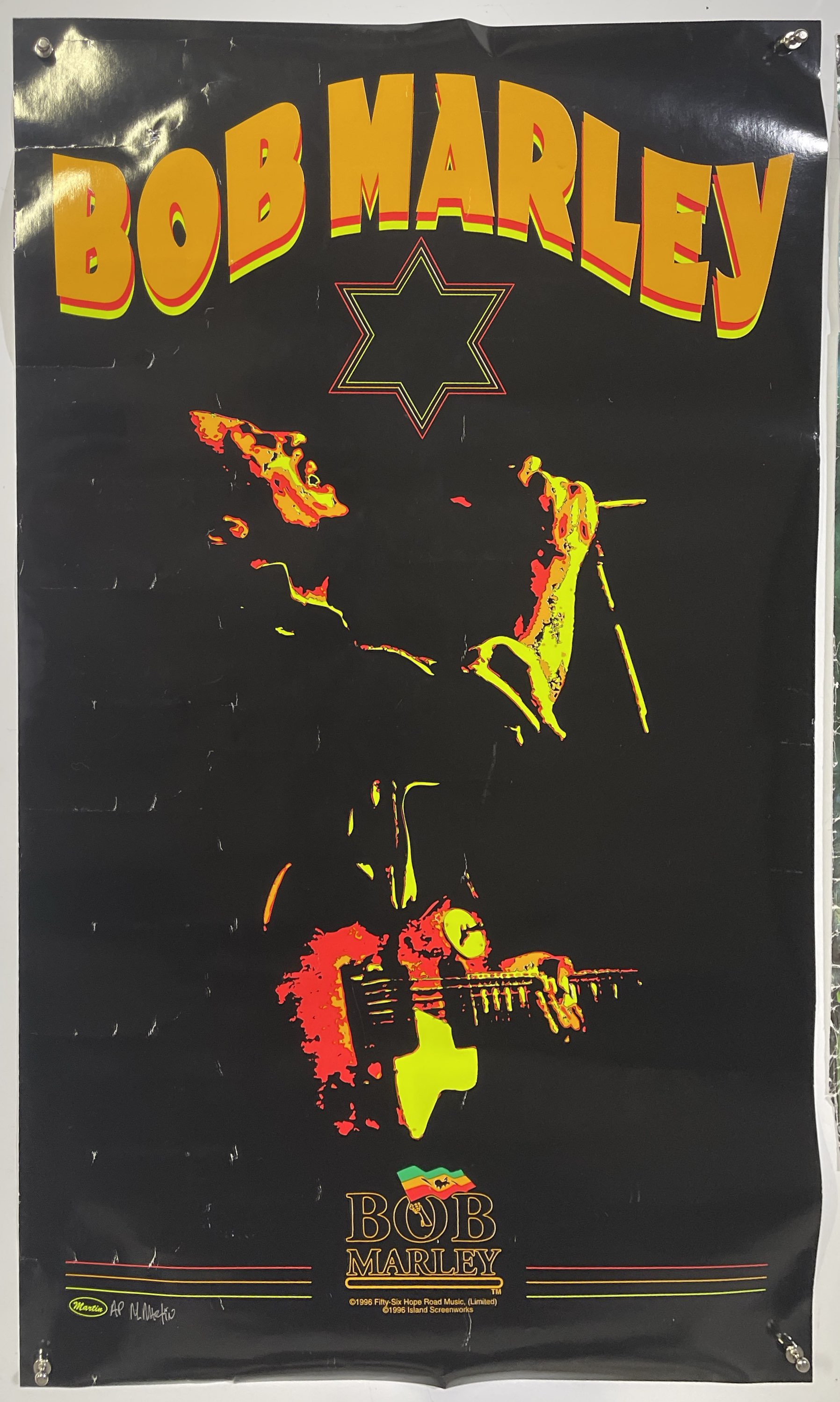 Lot 145 - REGGAE POSTERS INC BOB MARLEY.