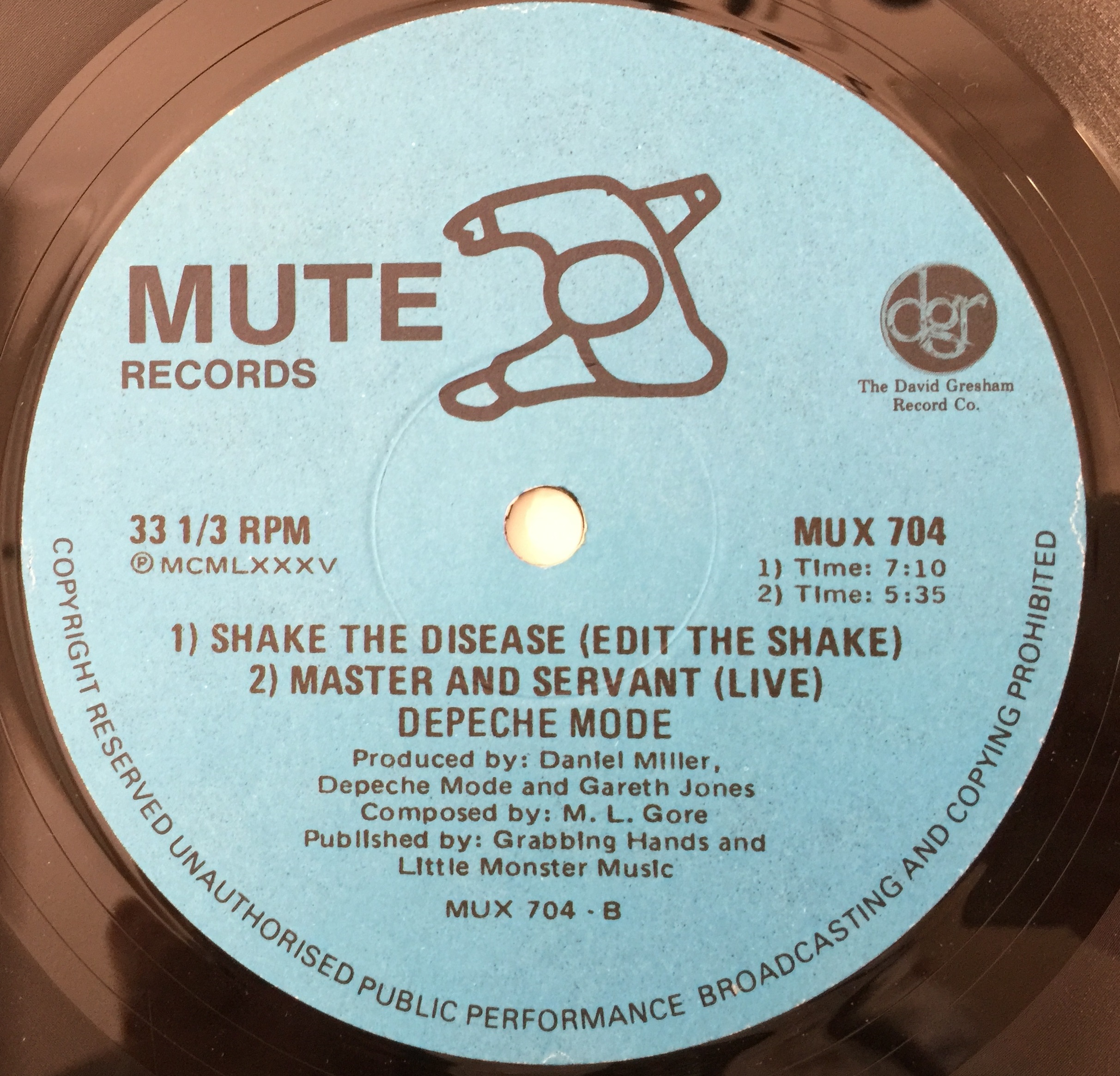 Lot 236 - DEPECHE MODE - SHAKE THE DISEASE 12"/ 7"