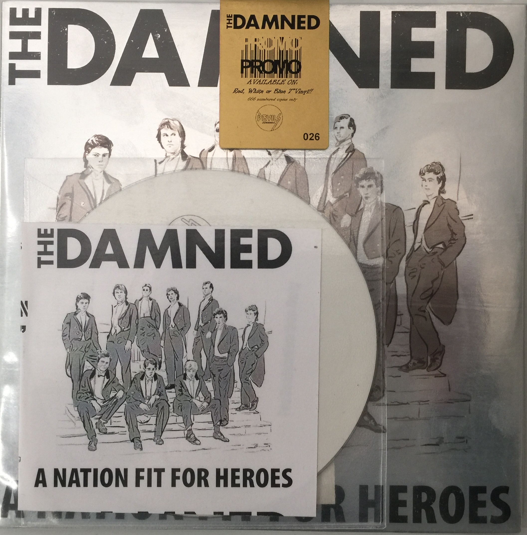 Lot 248 - THE DAMNED - A NATION FIT FOR HEROES 7" (3x