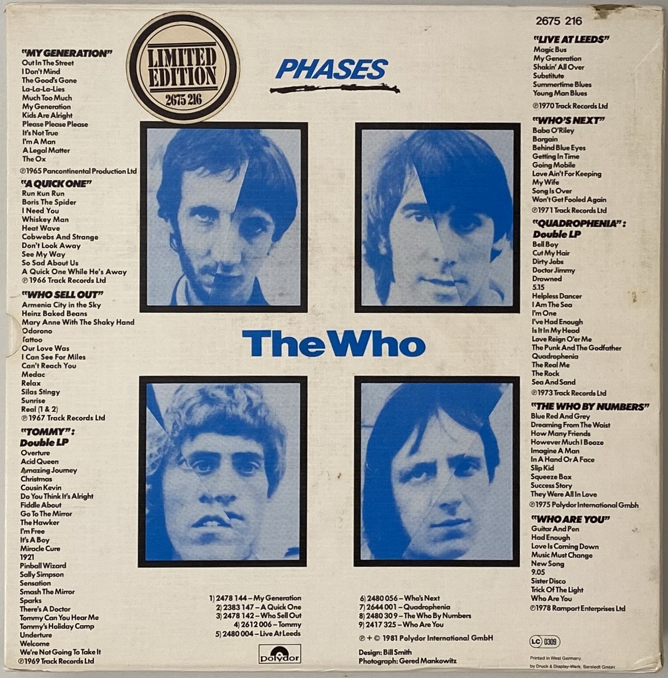 Lot 67 - THE WHO - PHASES LP BOX SET (x11 LPs