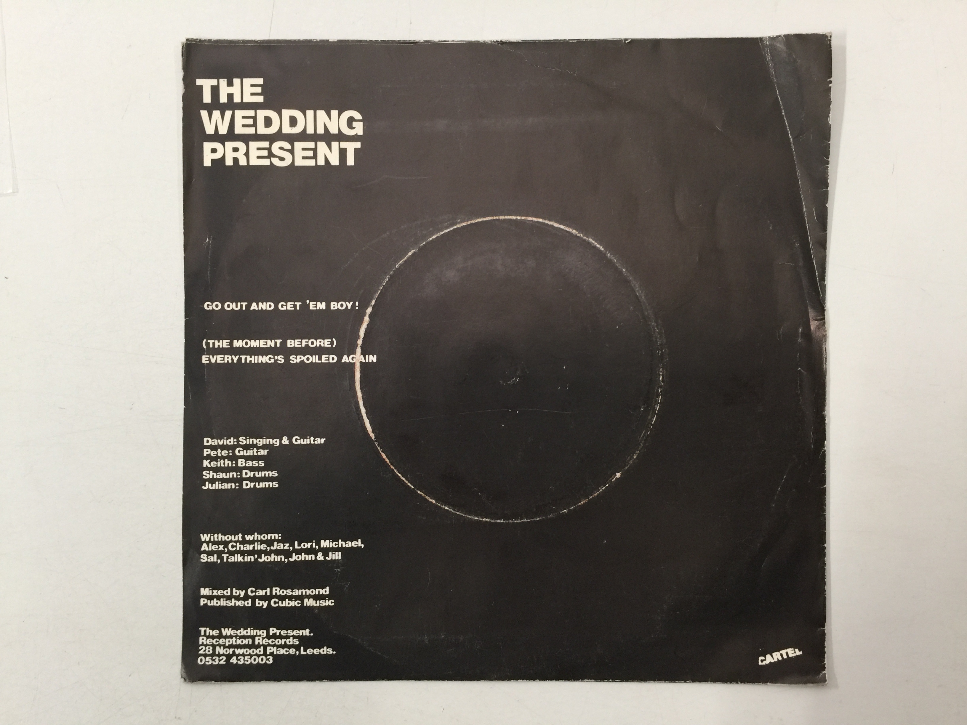 Lot 4 - THE WEDDING PRESENT - GO OUT AND GET 'EM BOY!