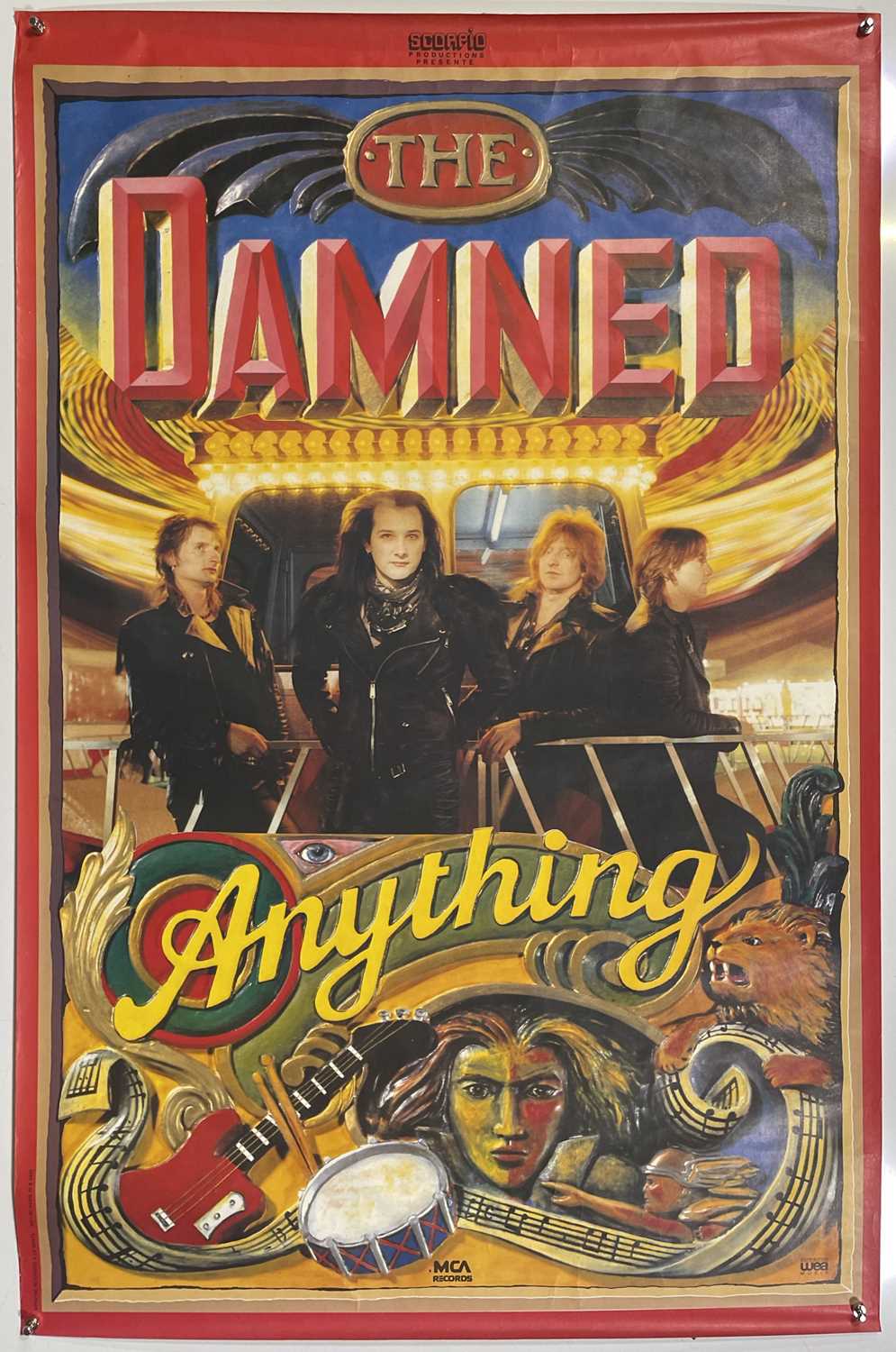 Lot 152 - THE DAMNED - C 1980S POSTERS INC PEEL