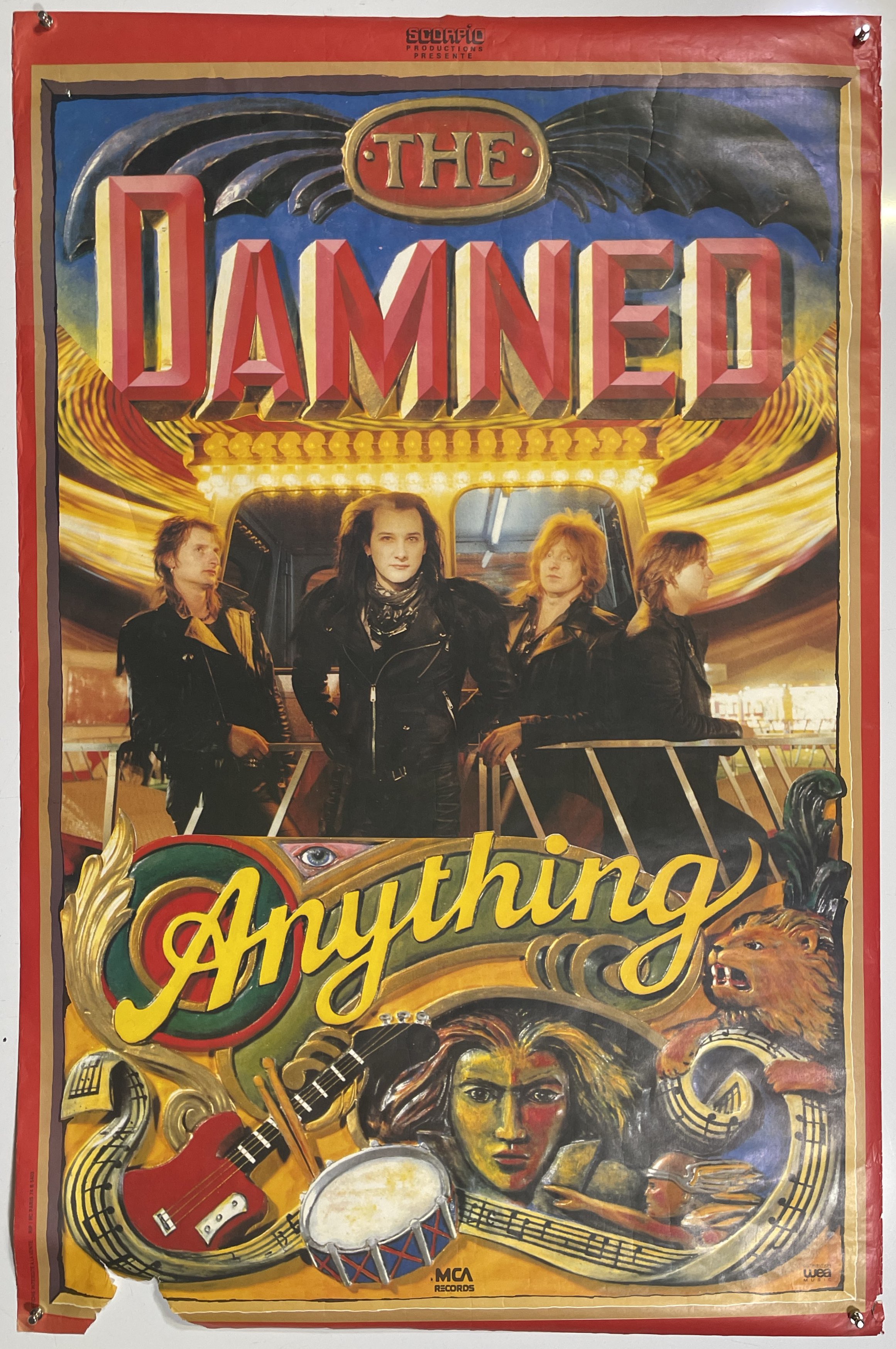 Lot 153 - THE DAMNED - C 1980S POSTERS INC JOHN PEEL