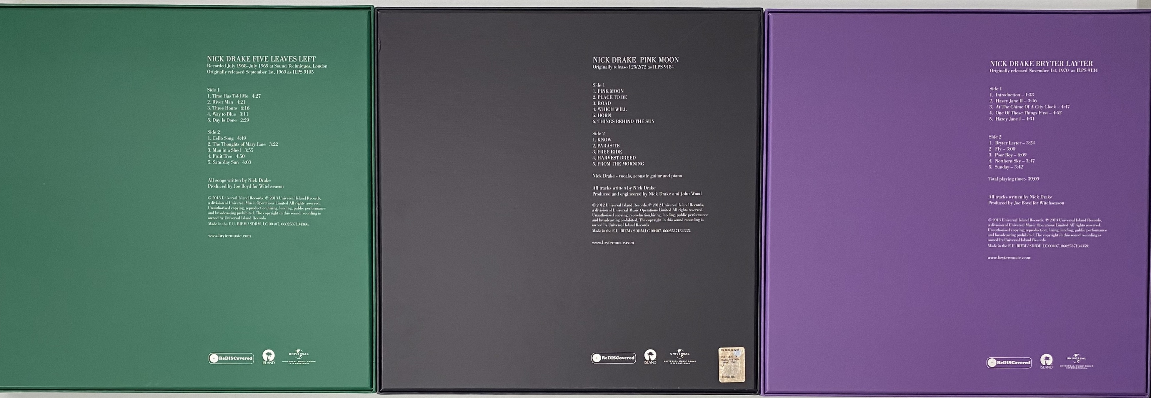 Lot 21 - NICK DRAKE - BOX SET COLLECTION