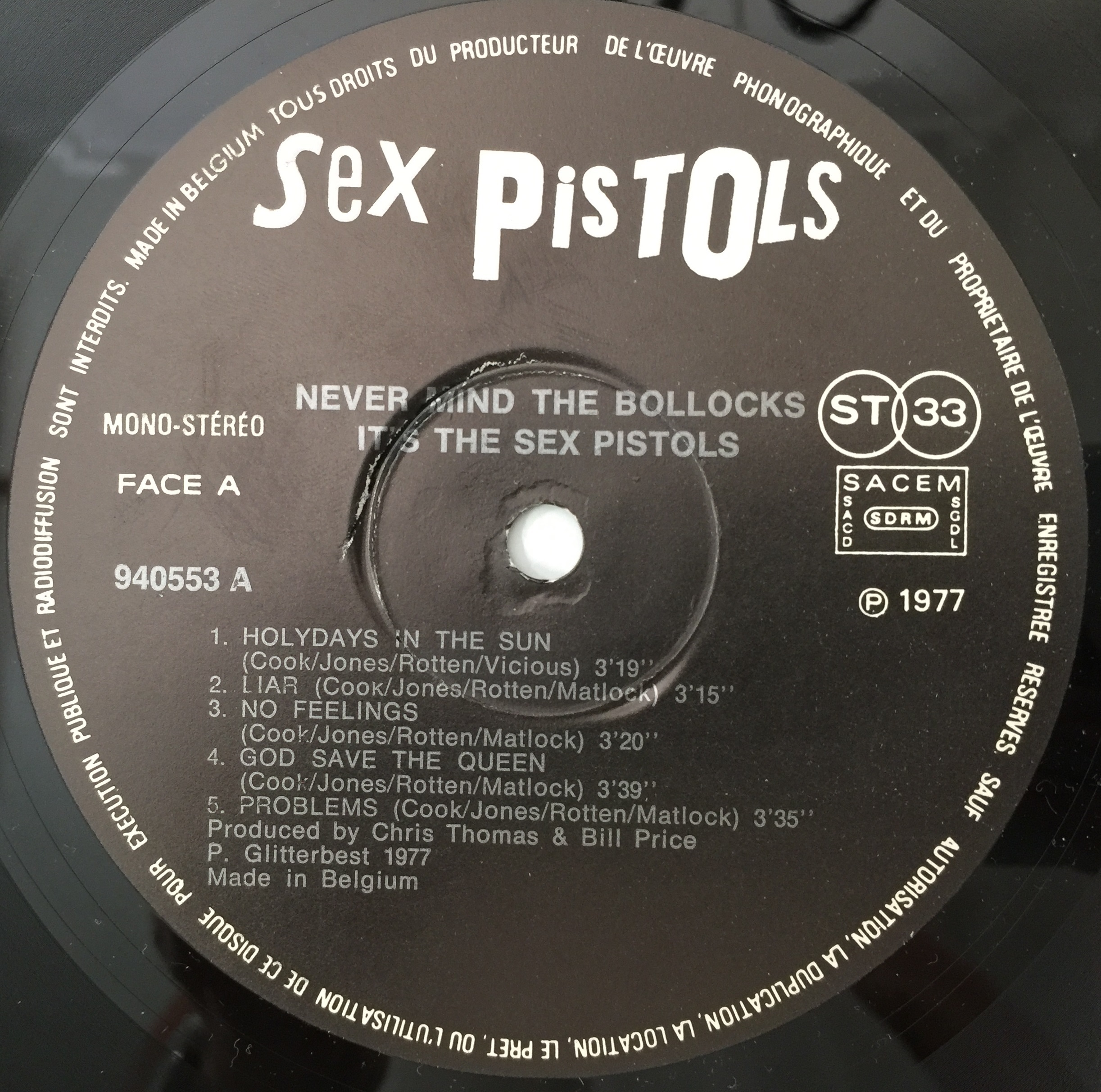 Lot 86 Sex Pistols Never Mind The Bollocks