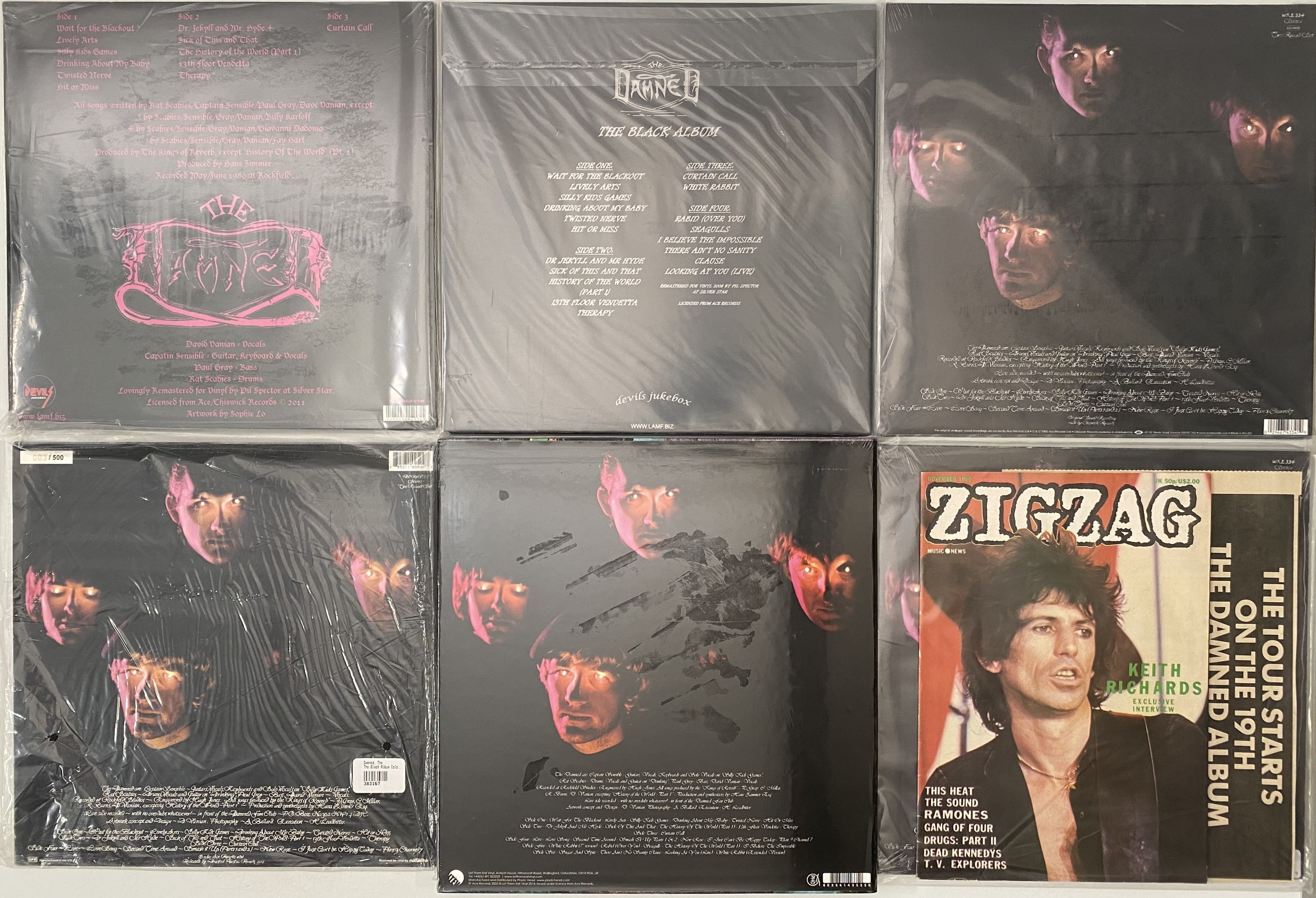 Lot 1156 - THE DAMNED - THE BLACK ALBUM - COLOURED