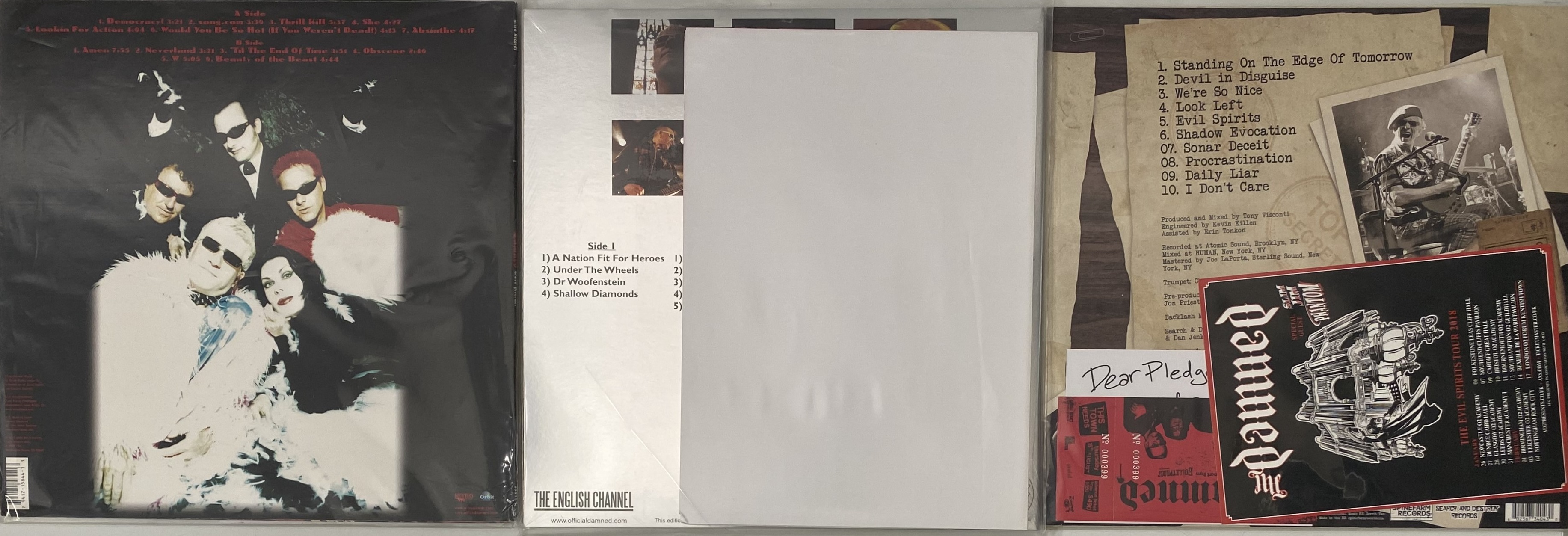 Lot 108 - THE DAMNED - LP RARITIES PACK - INCLUDES