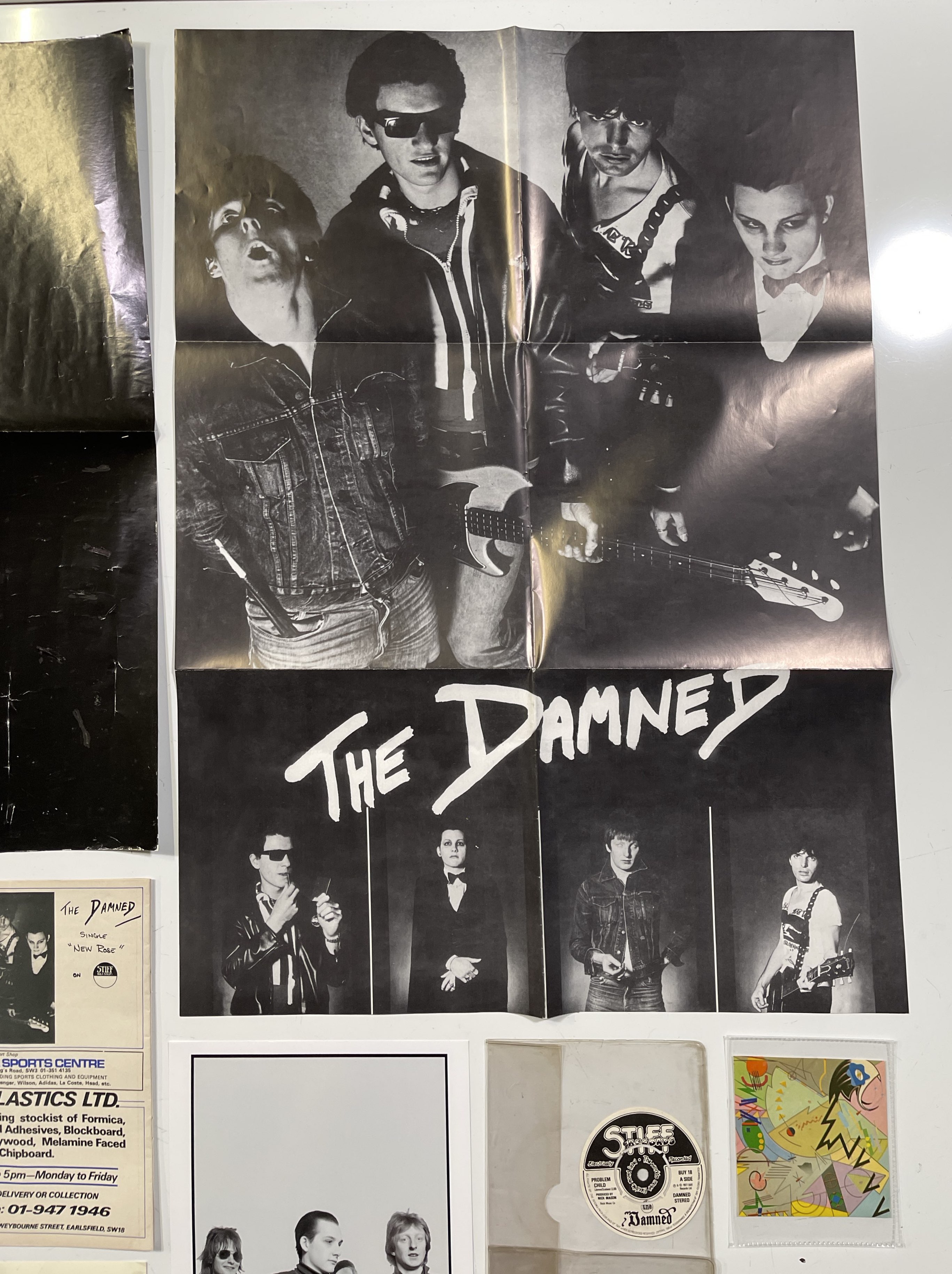 Lot 541 - THE DAMNED - PROGRAMMES AND MEMORABILIA INC