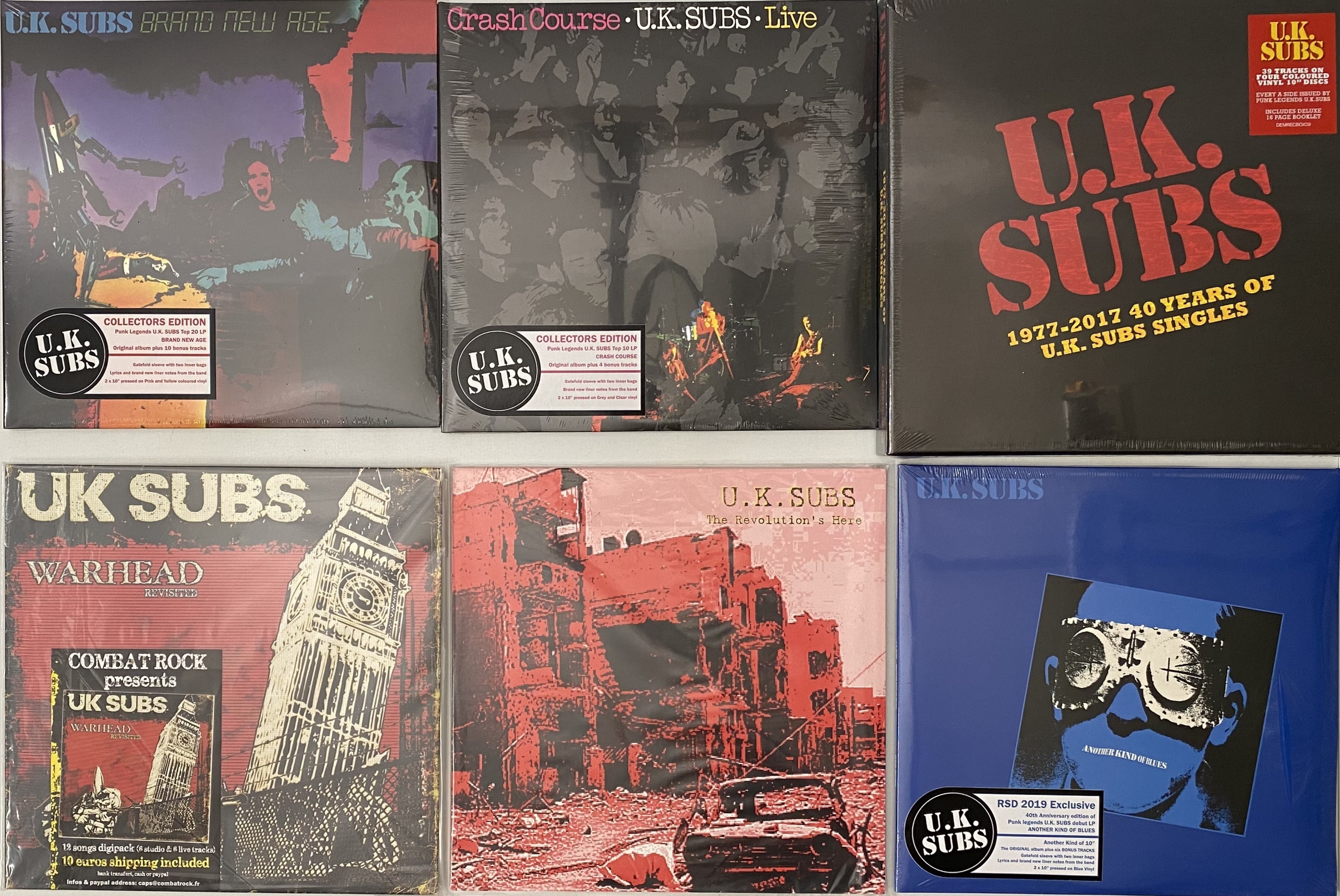 Lot 127 - UK SUBS - 10" COLLECTION