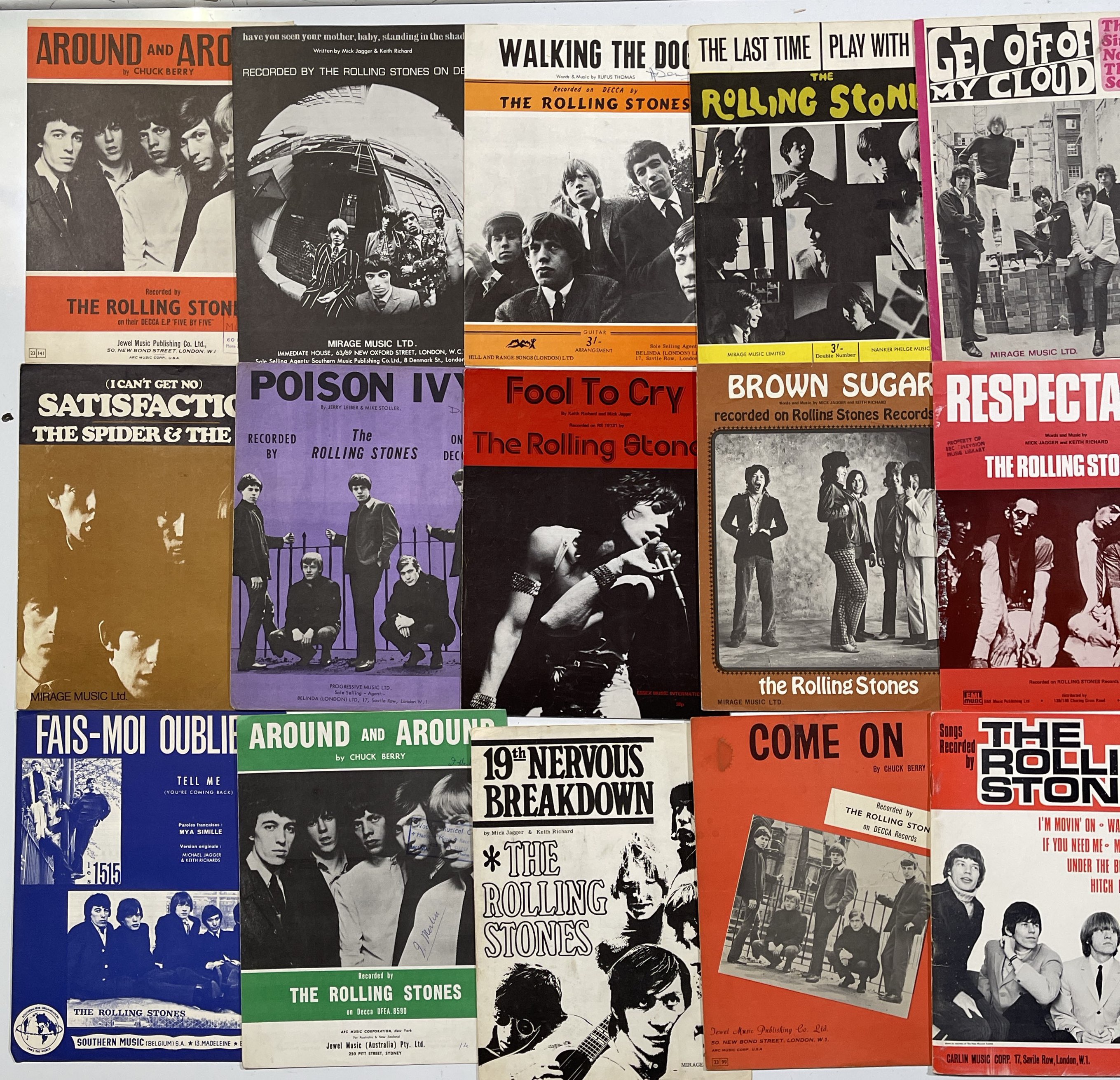 Lot 372 - THE ROLLING STONES - SHEET MUSIC.