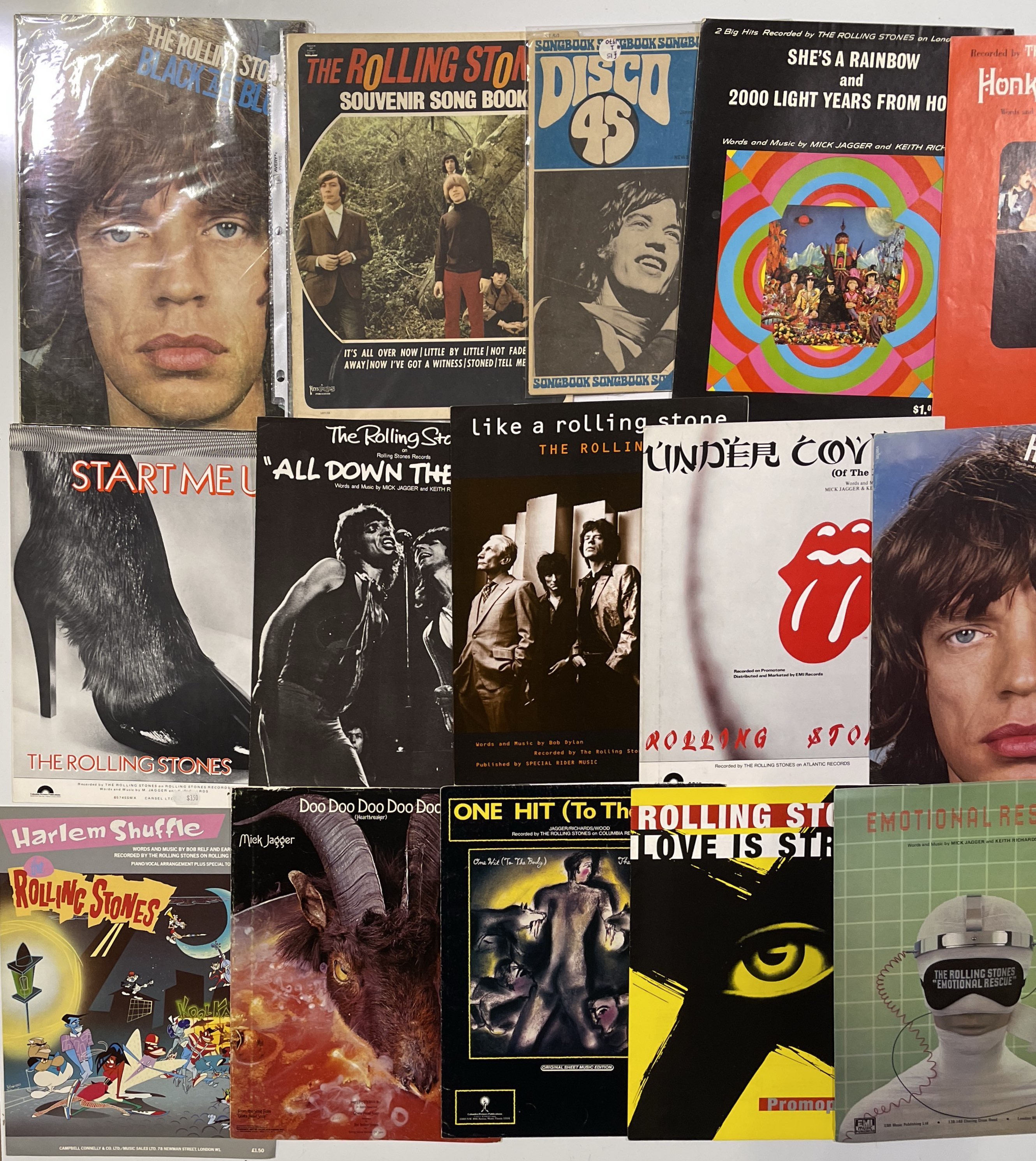 Lot 373 - THE ROLLING STONES - SHEET MUSIC AND